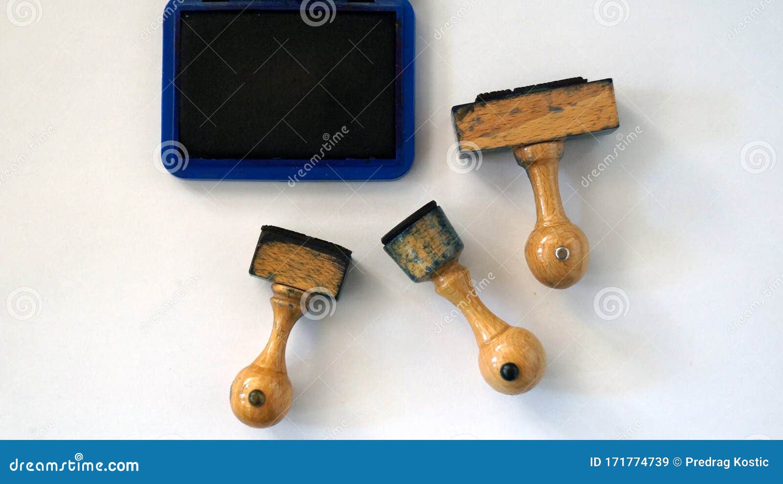 Stamps Ready for Use with Ink Stock Image - Image of ready, work: 171774739