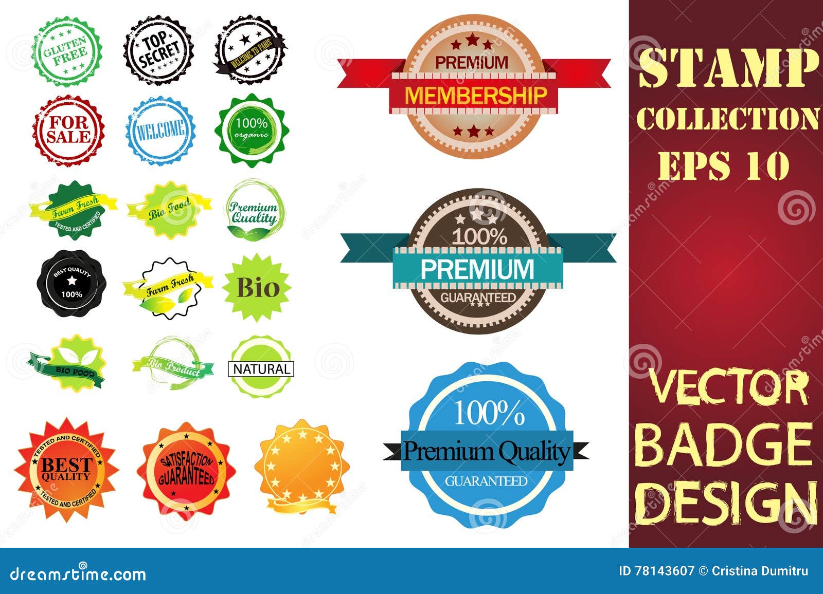 Stamps set stock vector. Illustration of business, background - 78143607