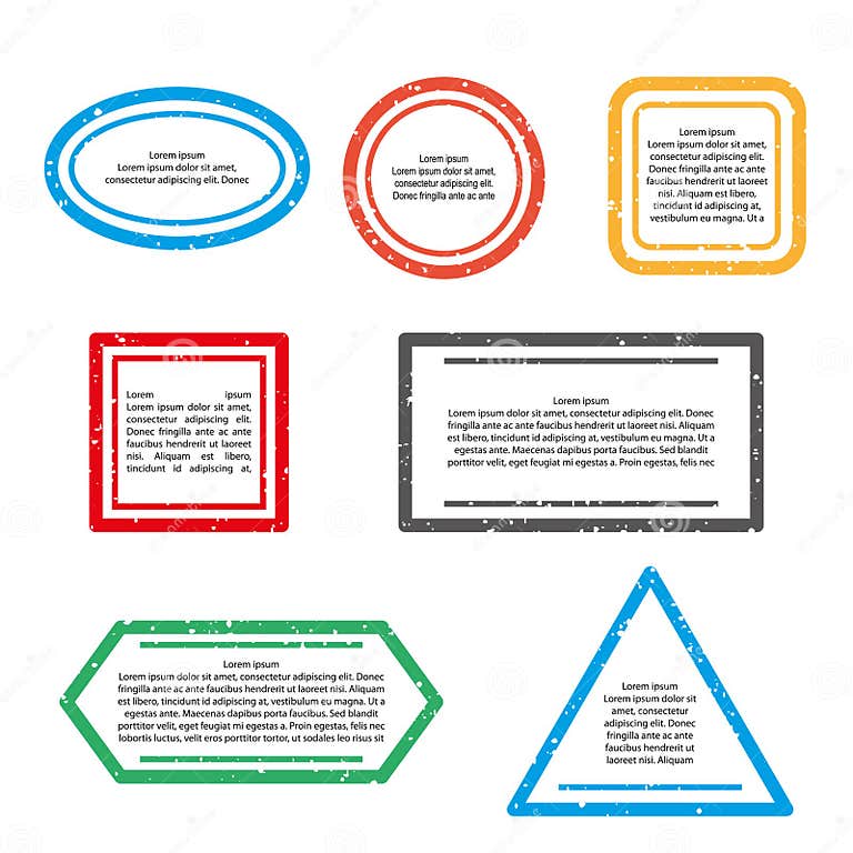 Stamps template stock vector. Illustration of graphic - 41840450