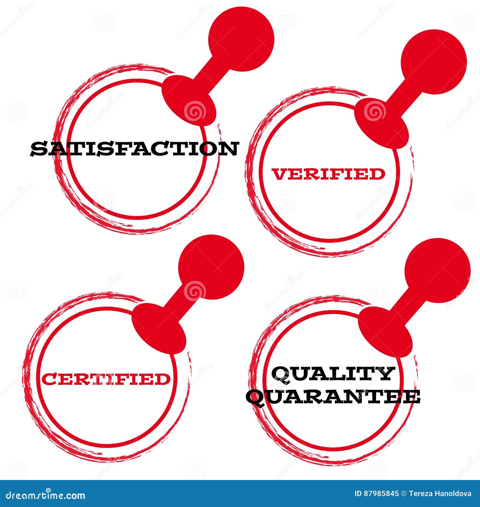 Stamps on white background stock vector. Illustration of quarantee ...