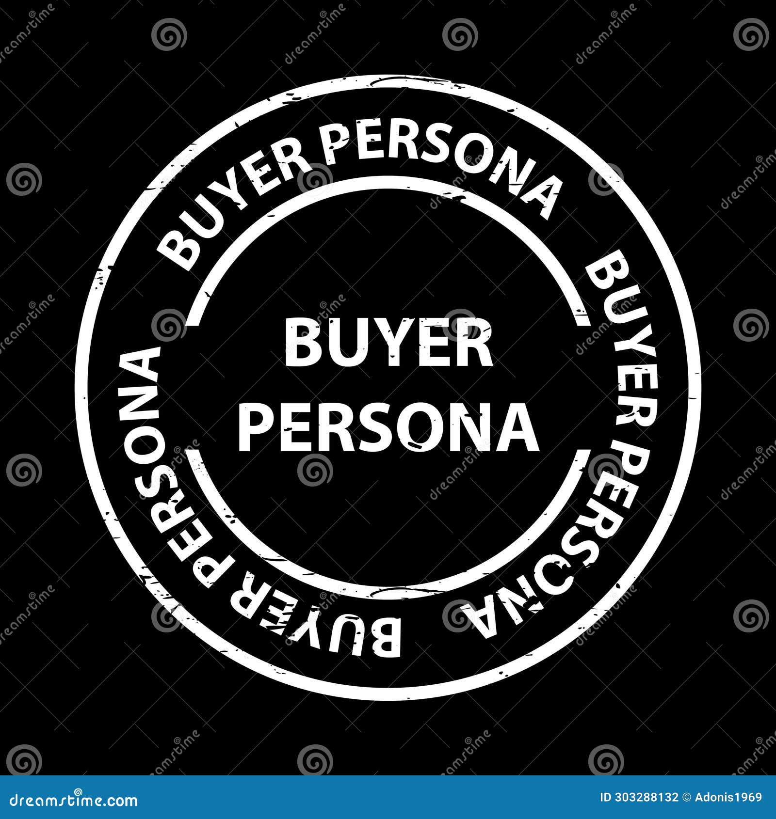 Buyer Persona Data Schema. Marketing Identification Of User Cartoon ...