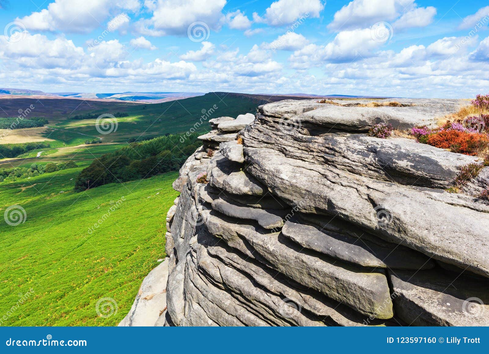 Stanage Edge, Peak District. UK Stock Photo - Image of district, moor ...