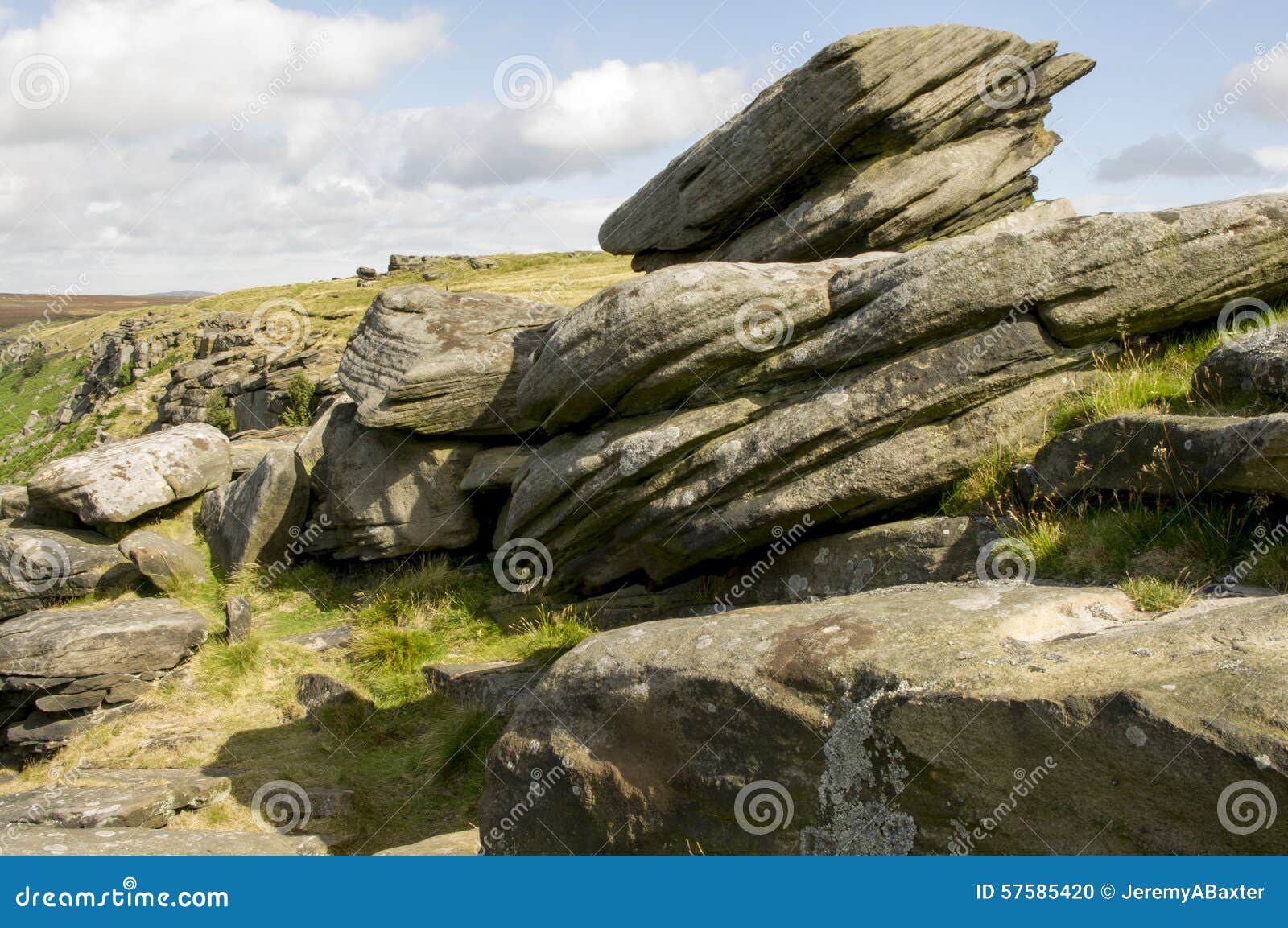 Stanage Edge stock photo. Image of stanage, yorkshire - 57585420