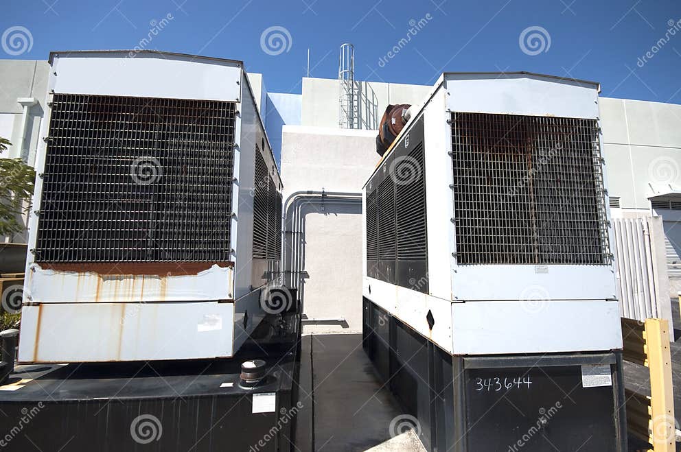 Stanby Diesel Generator Units Stock Photo - Image of duty, stand: 13321998