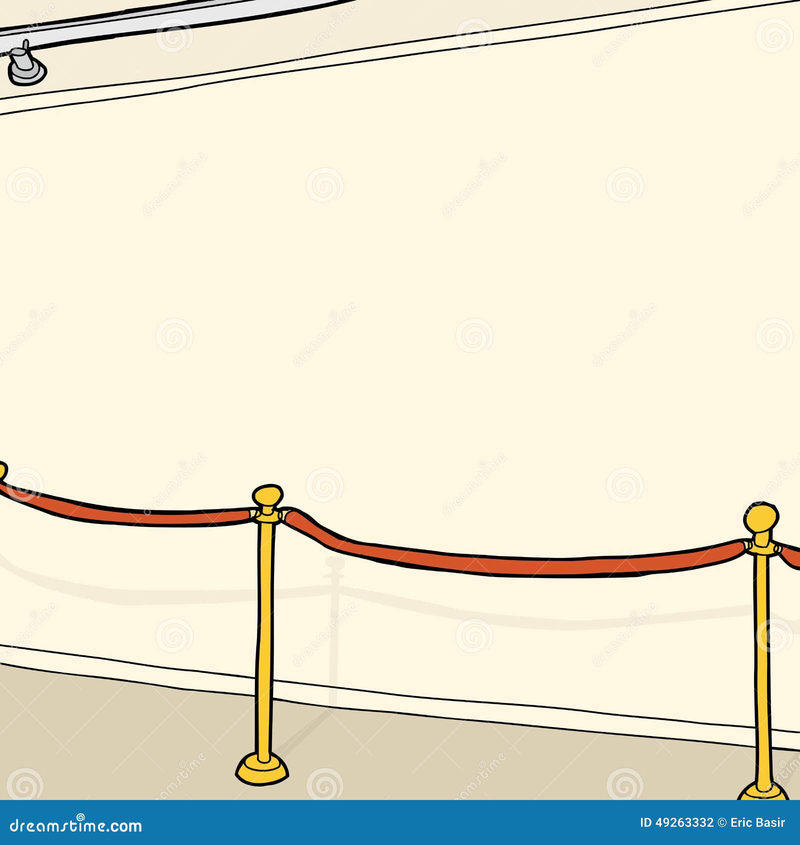 Stanchion in Room stock illustration. Illustration of gallery - 49263332