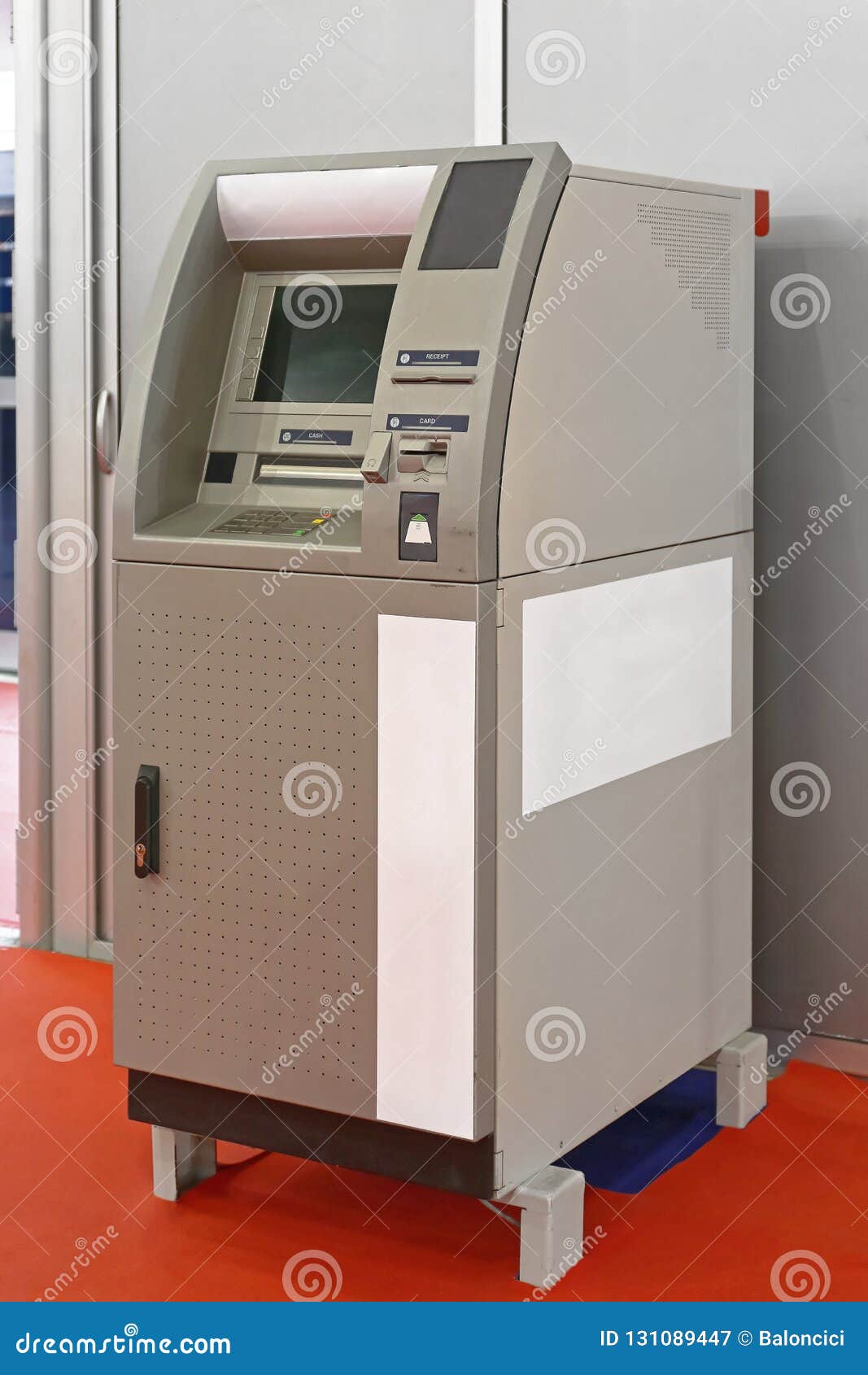 Stand Alone ATM stock image. Image of cashpoint, protect - 131089447