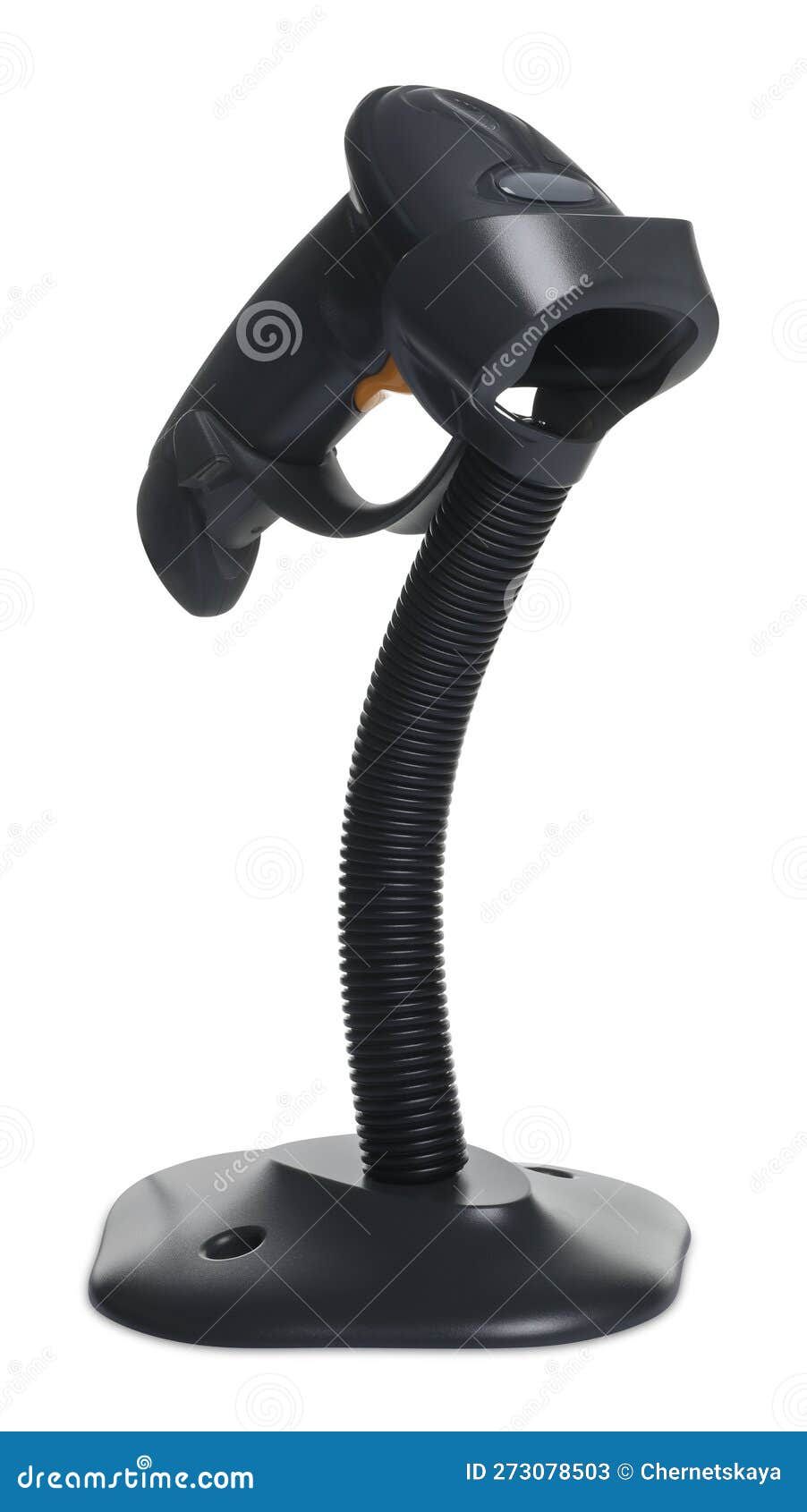 Stand with Barcode Scanner Isolated on White Stock Image - Image of ...