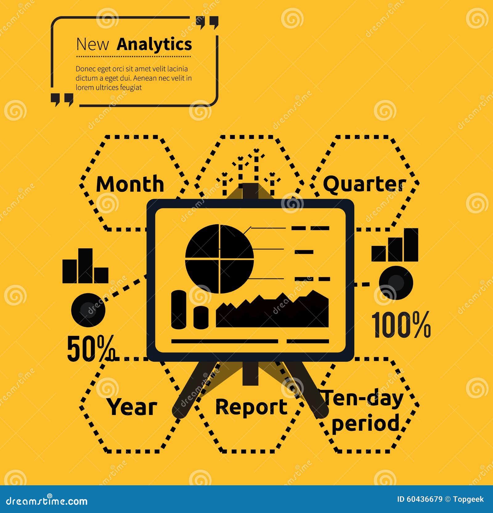 Stand With Charts And Parameters Cartoon Vector | CartoonDealer.com ...
