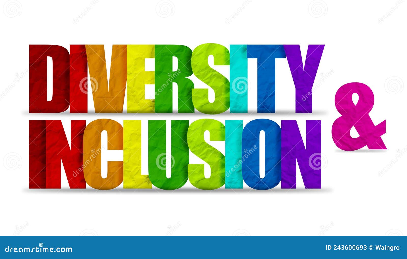 Stand for Diversity and Inclusion Stock Illustration - Illustration of ...