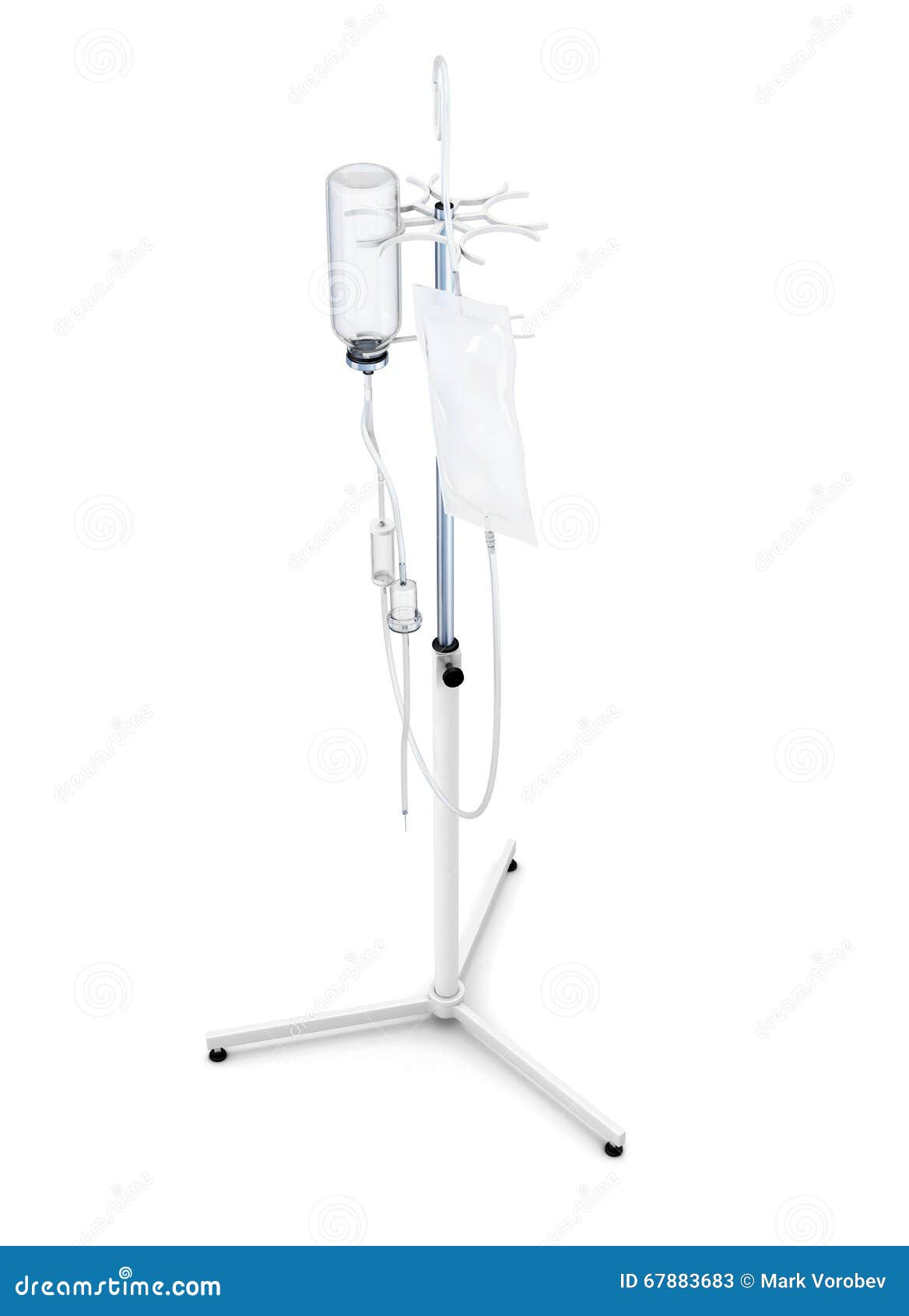 Stand For A Dropper Isolated On White Background. 3d Render Imag Stock ...