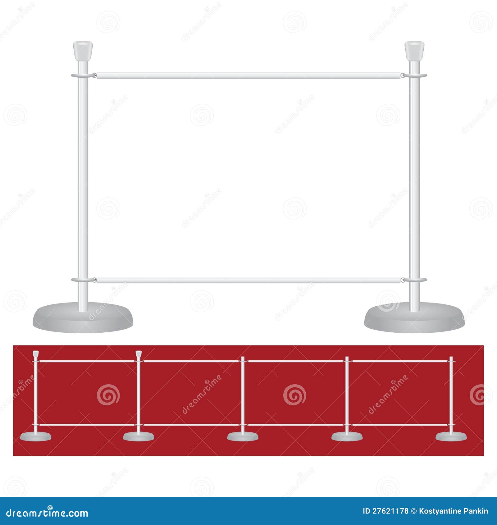 Stand exhibition barrier stock vector. Illustration of industry - 27621178