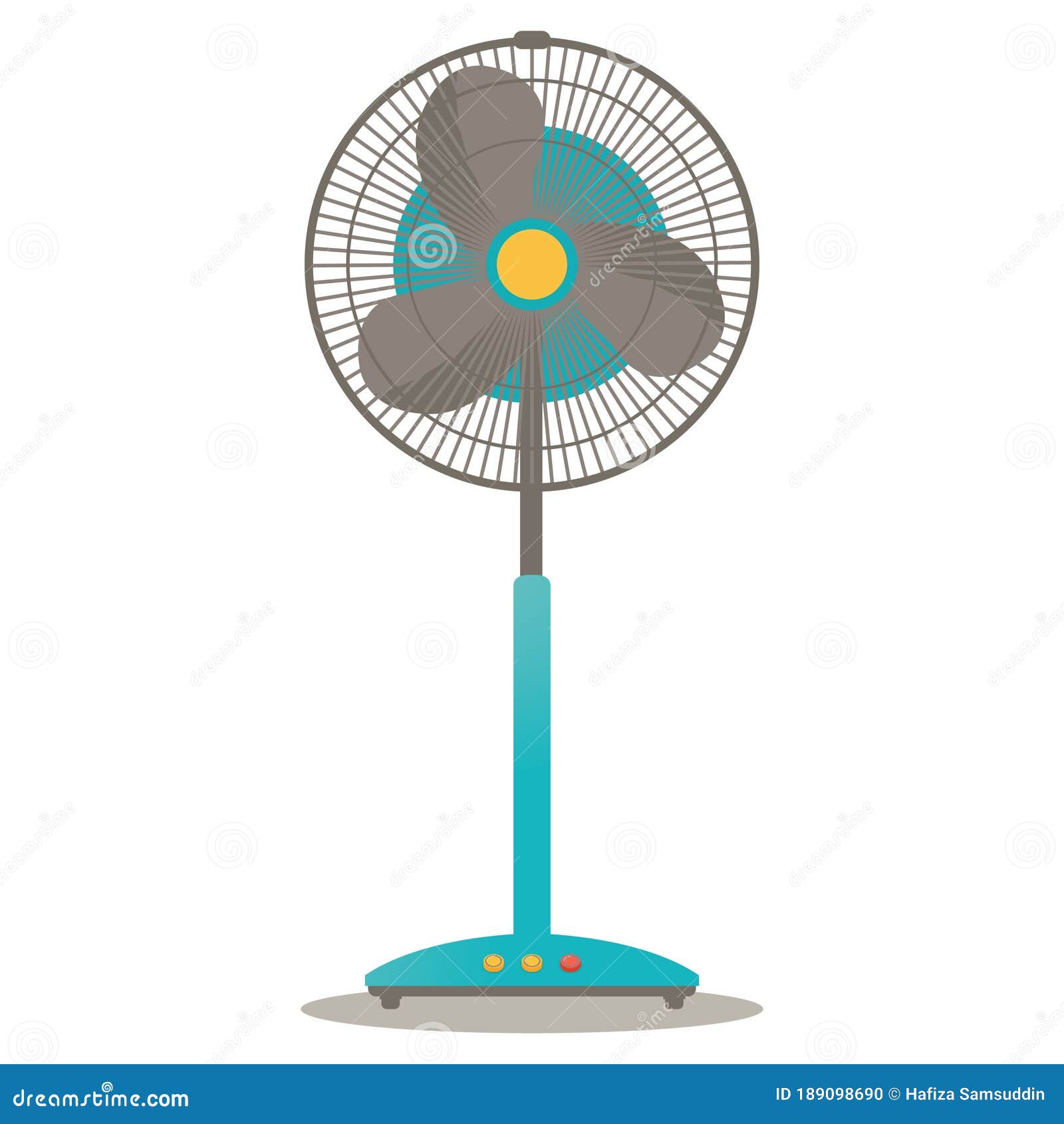 Stand Fan. Vector Illustration Decorative Design Stock Vector ...