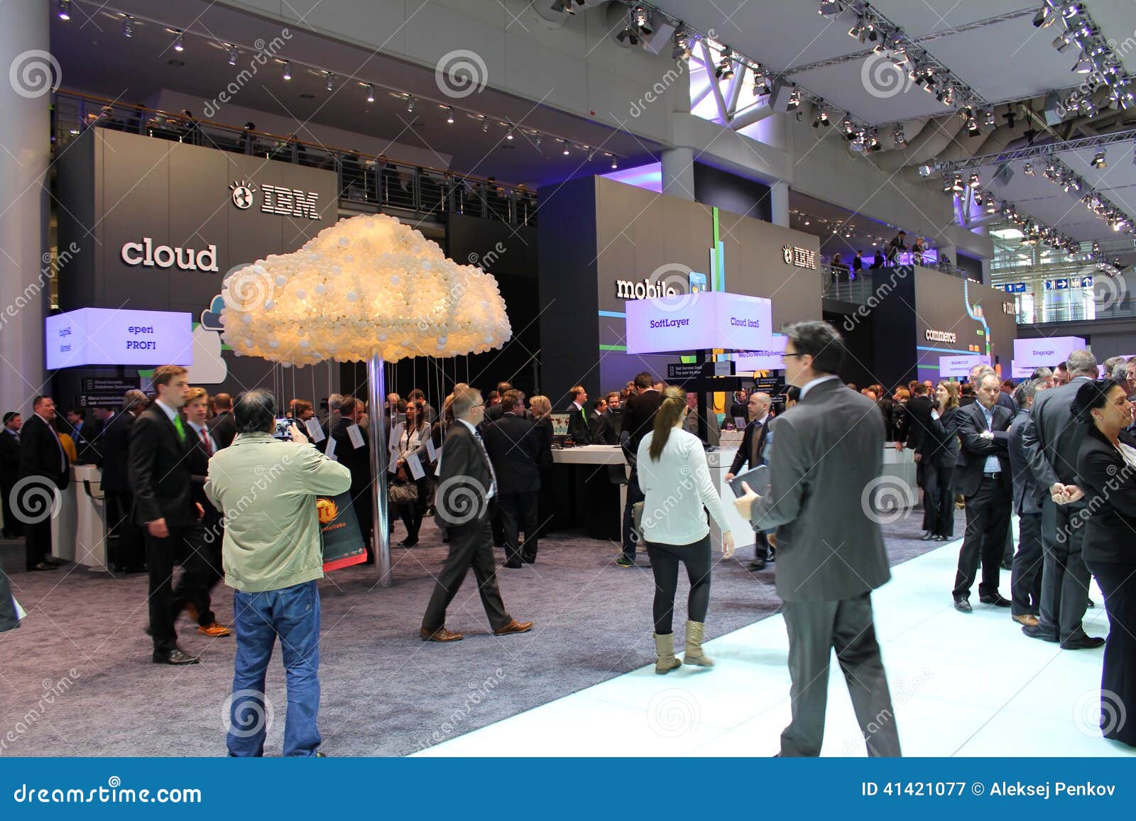 The stand of IBM editorial photography. Image of fame - 41421077