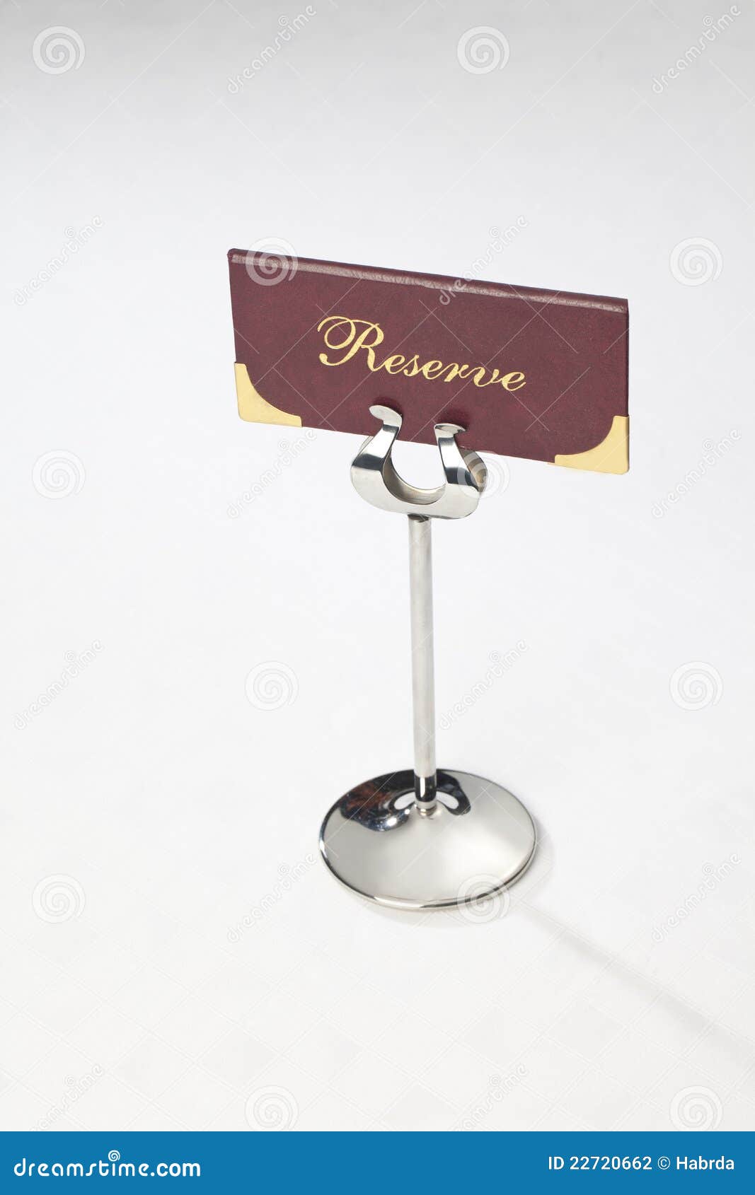 Stand with the Inscription Reserve Stock Photo - Image of location ...