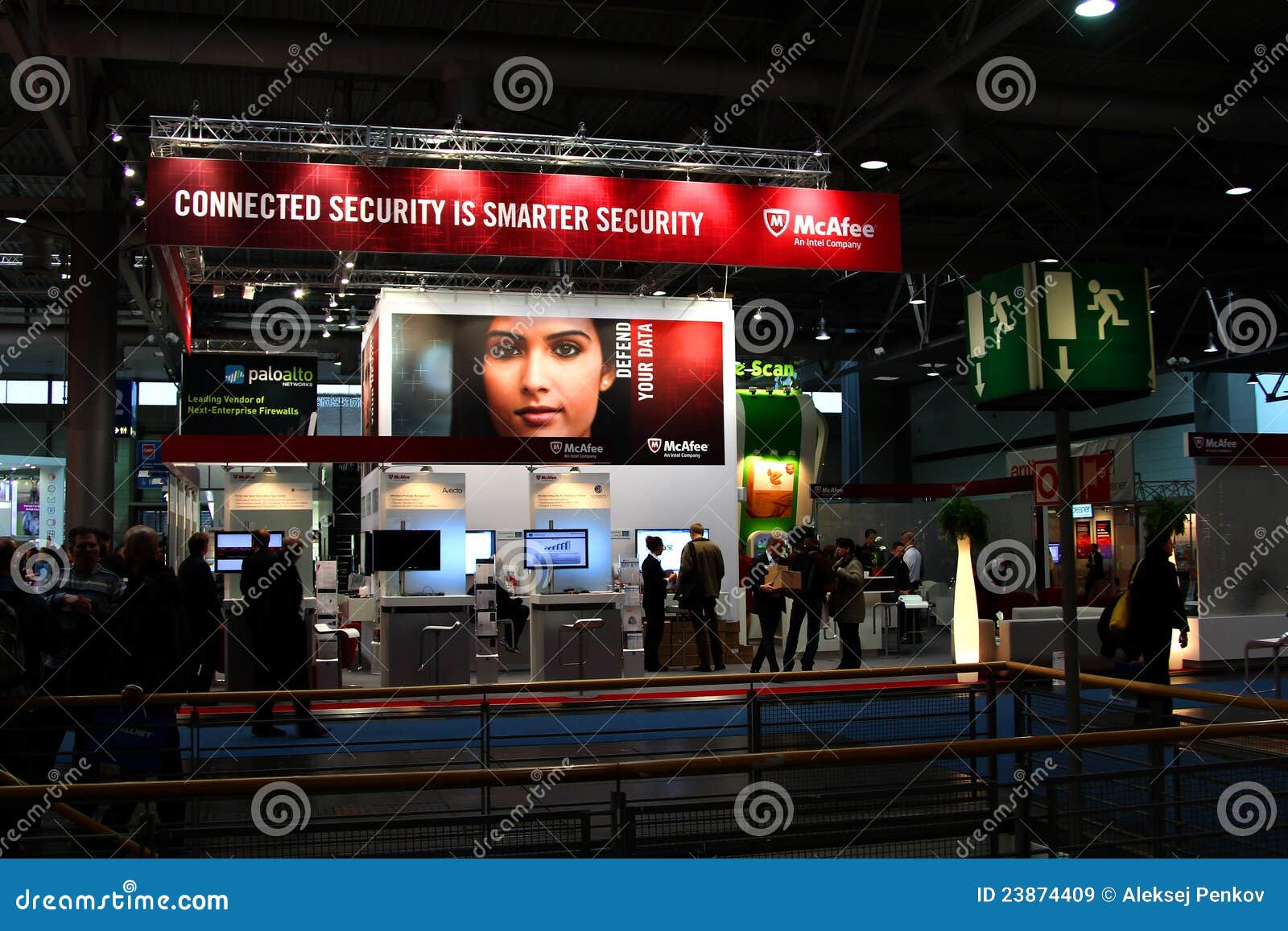Stand of McAfee in CEBIT Computer Expo Editorial Stock Image - Image of ...