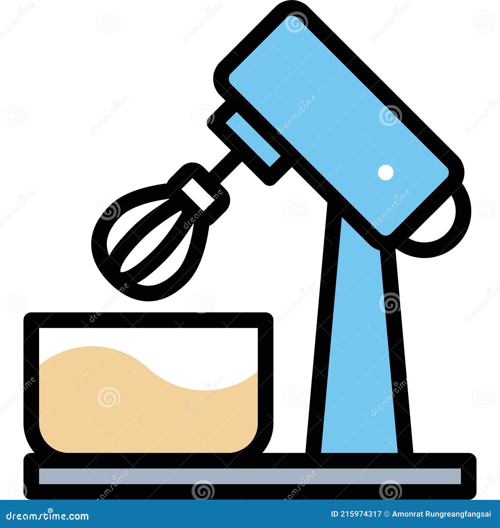 Stand Mixer Icon, Bakery and Baking Related Vector Stock Vector ...