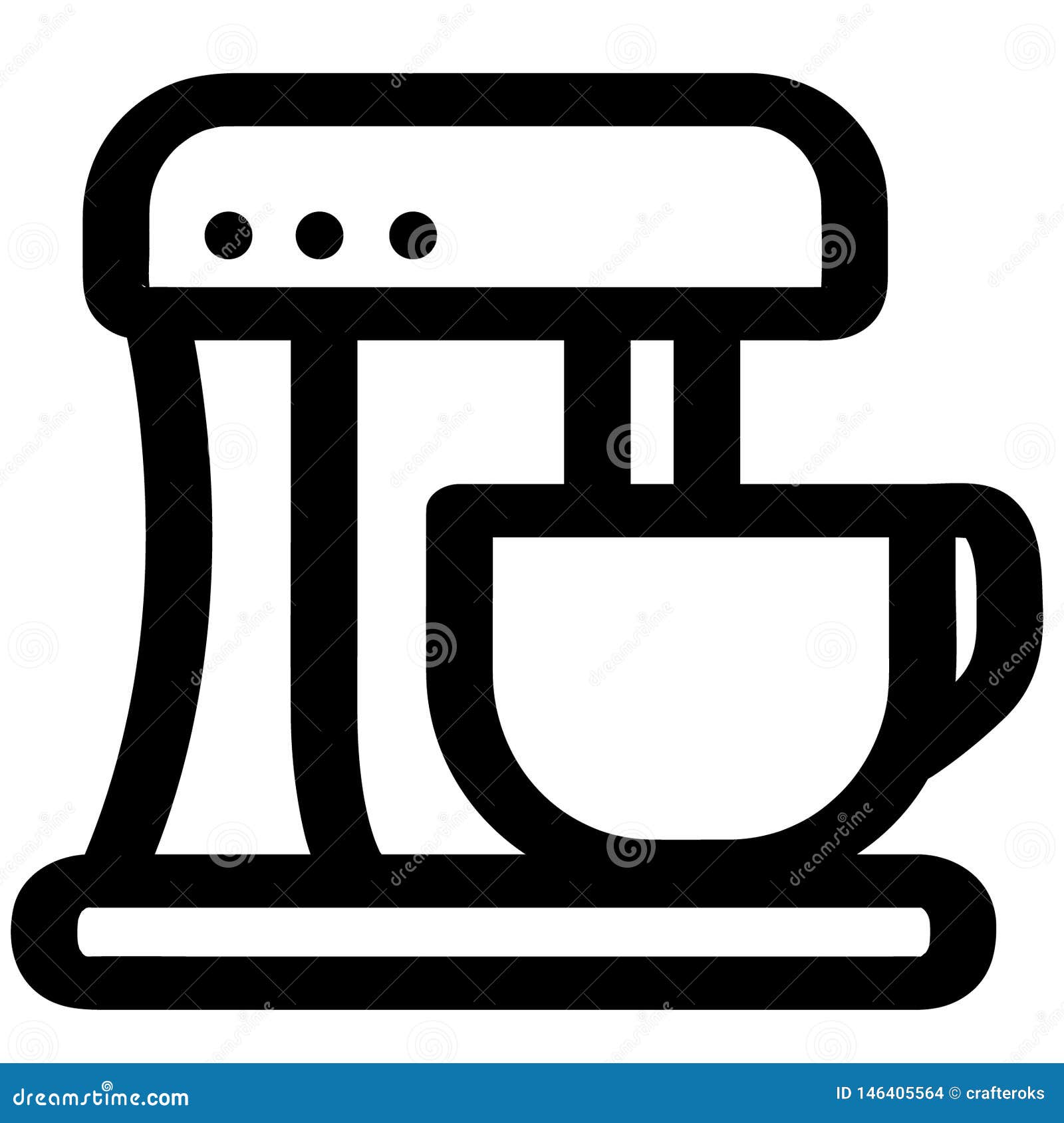 Stand Mixer Vector Eps Illustration by Crafteroks Stock Vector ...