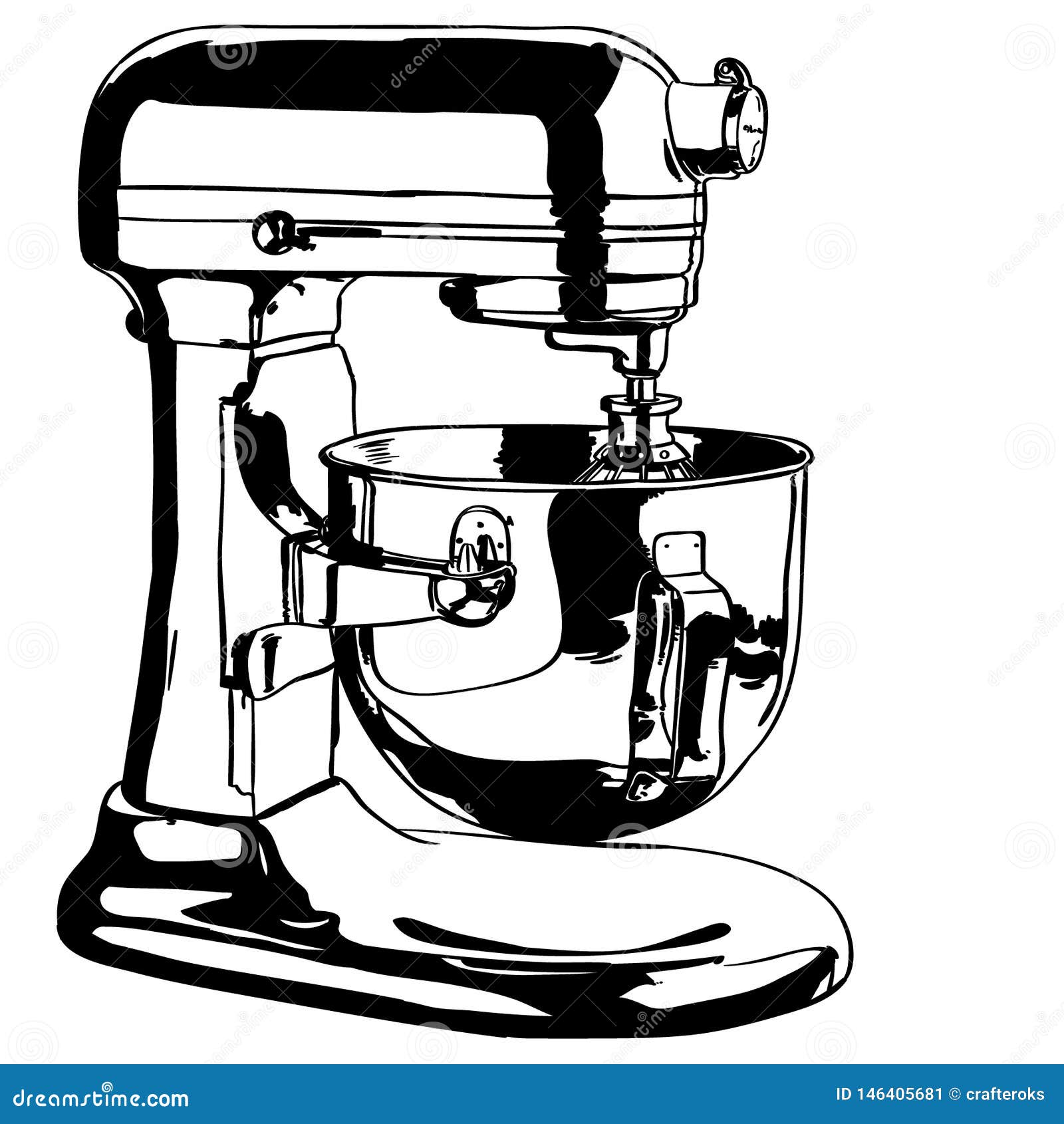 Stand Mixer Vector Eps Illustration by Crafteroks Stock Vector ...