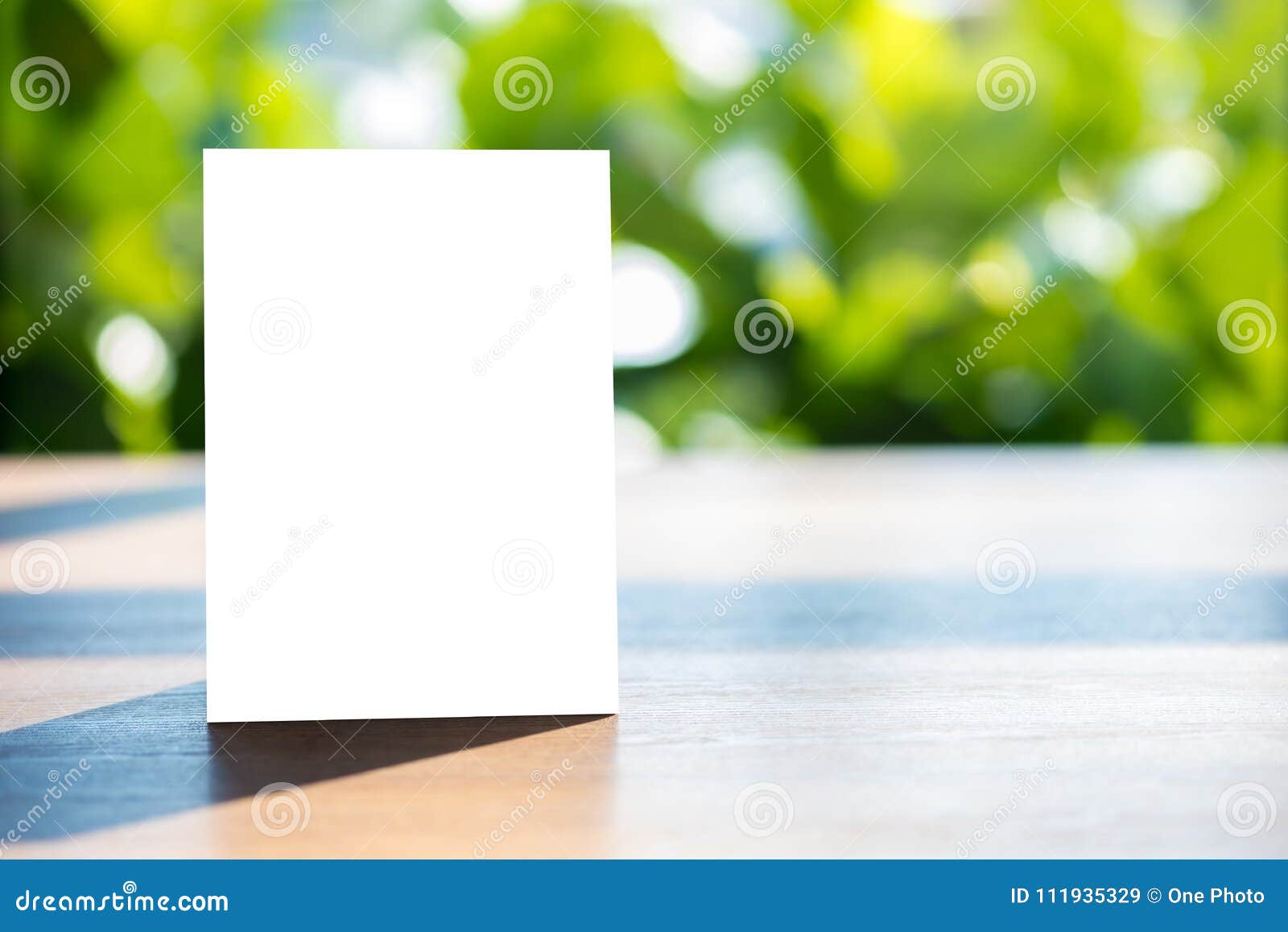 Stand Mock Up Menu Frame Tent Card Blurred Background Design Stock ...