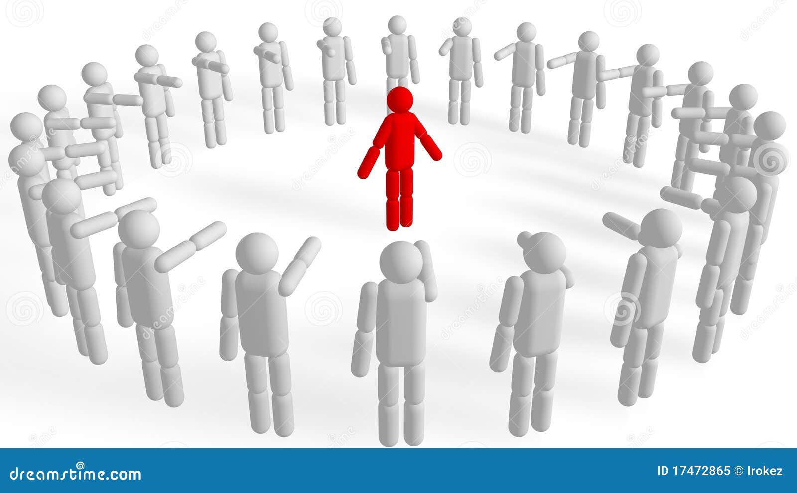 Stand out stock illustration. Illustration of human, business - 17472865