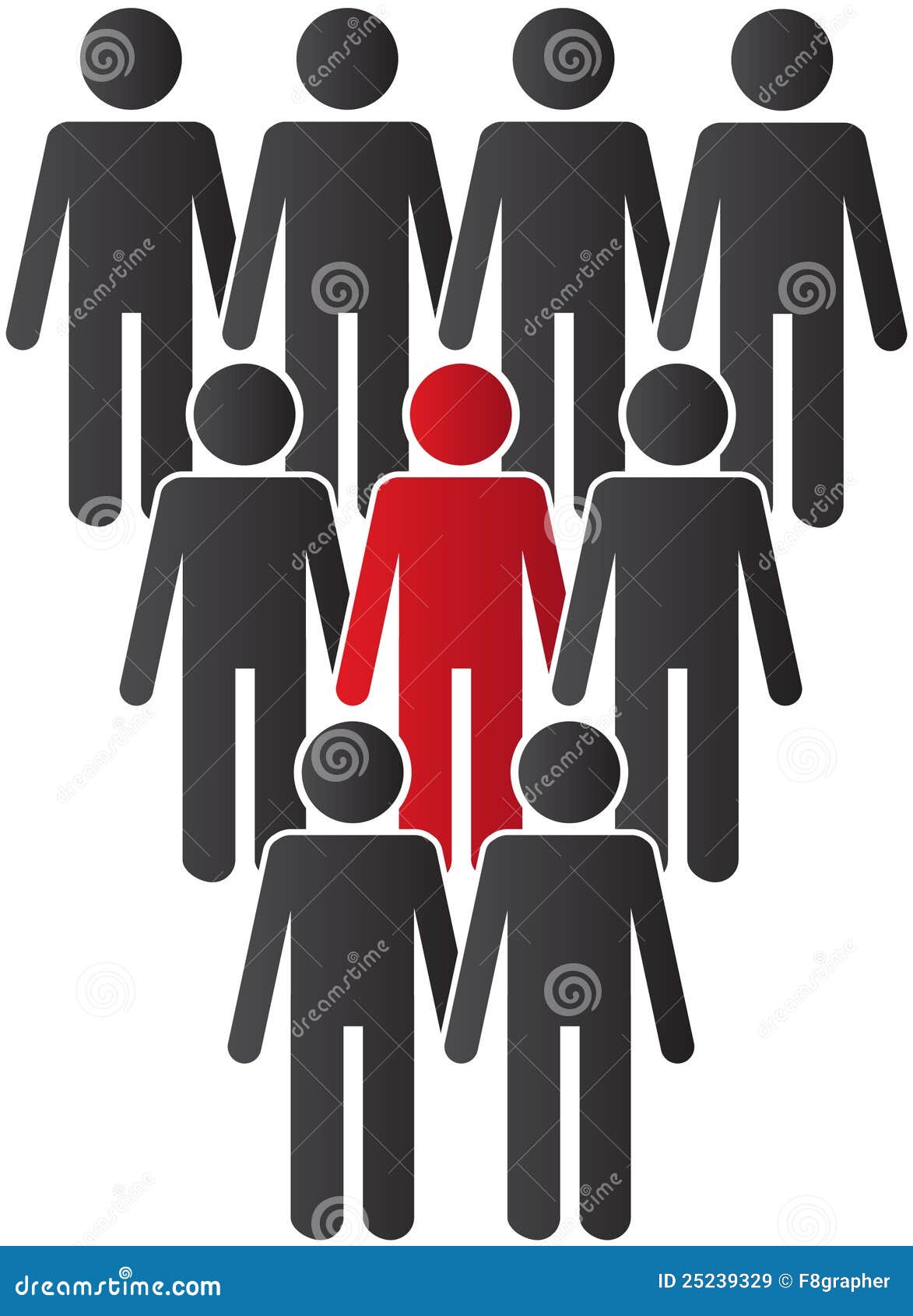 Stand out stock vector. Illustration of individuality - 25239329