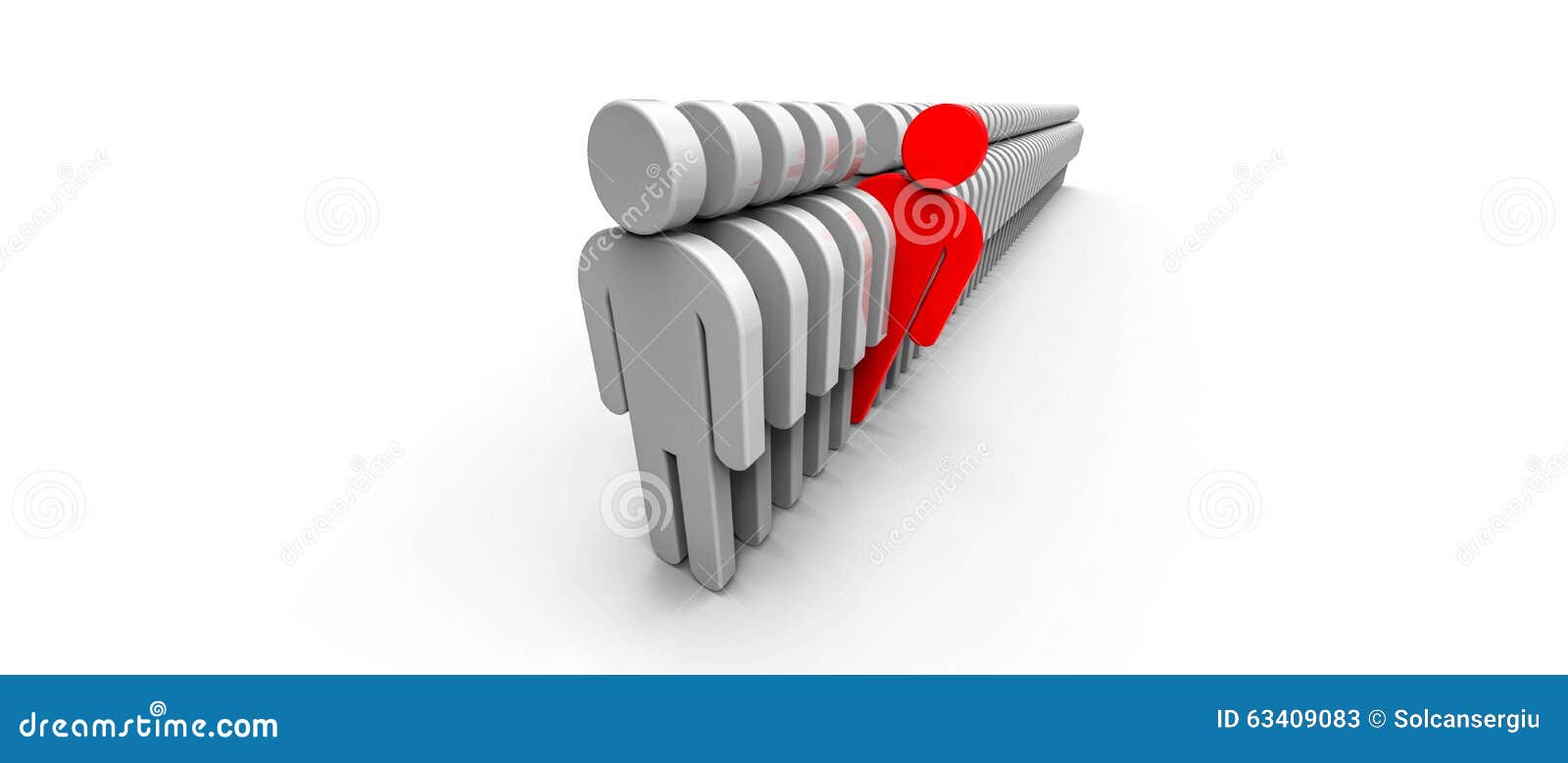 Stand out (be different) stock illustration. Illustration of brain ...