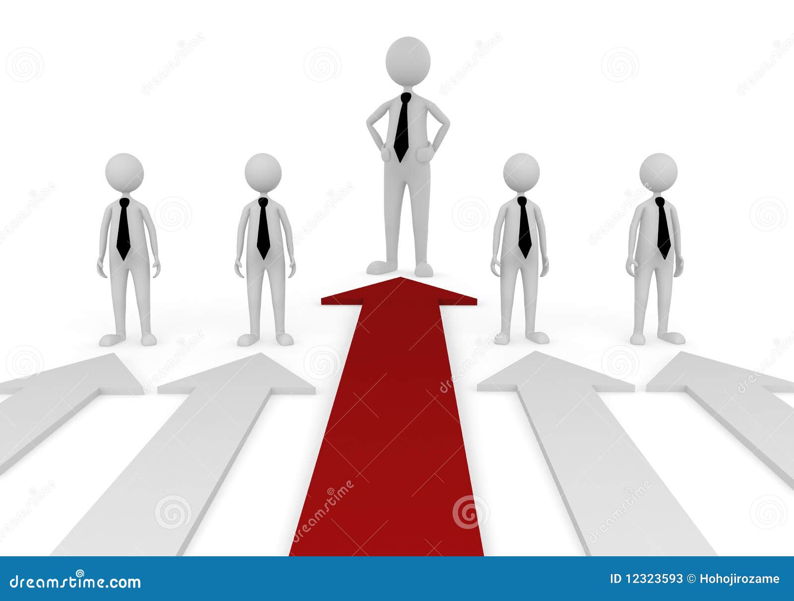 Stand out in business team stock illustration. Illustration of ...