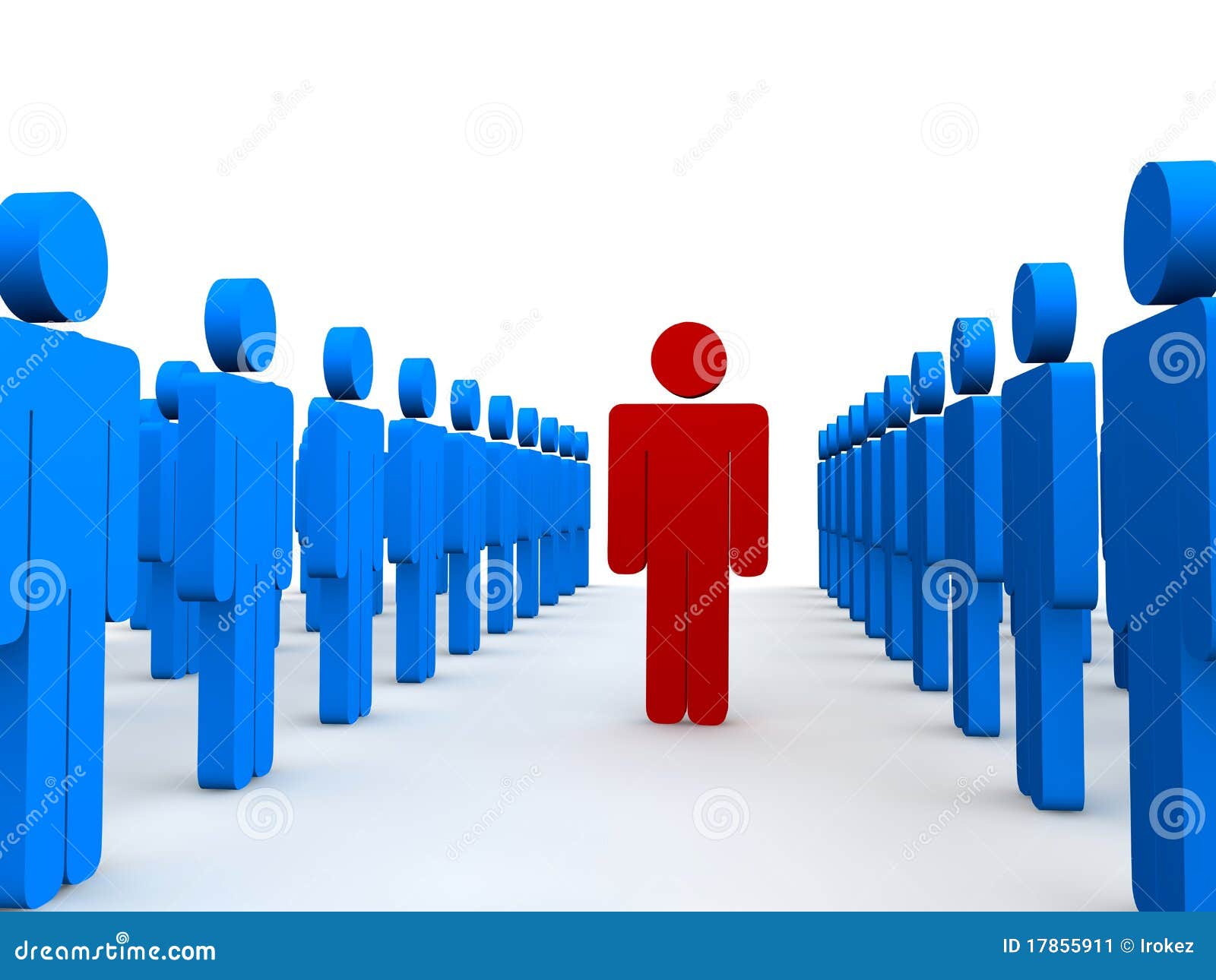 Stand out from the crowd stock illustration. Illustration of team ...