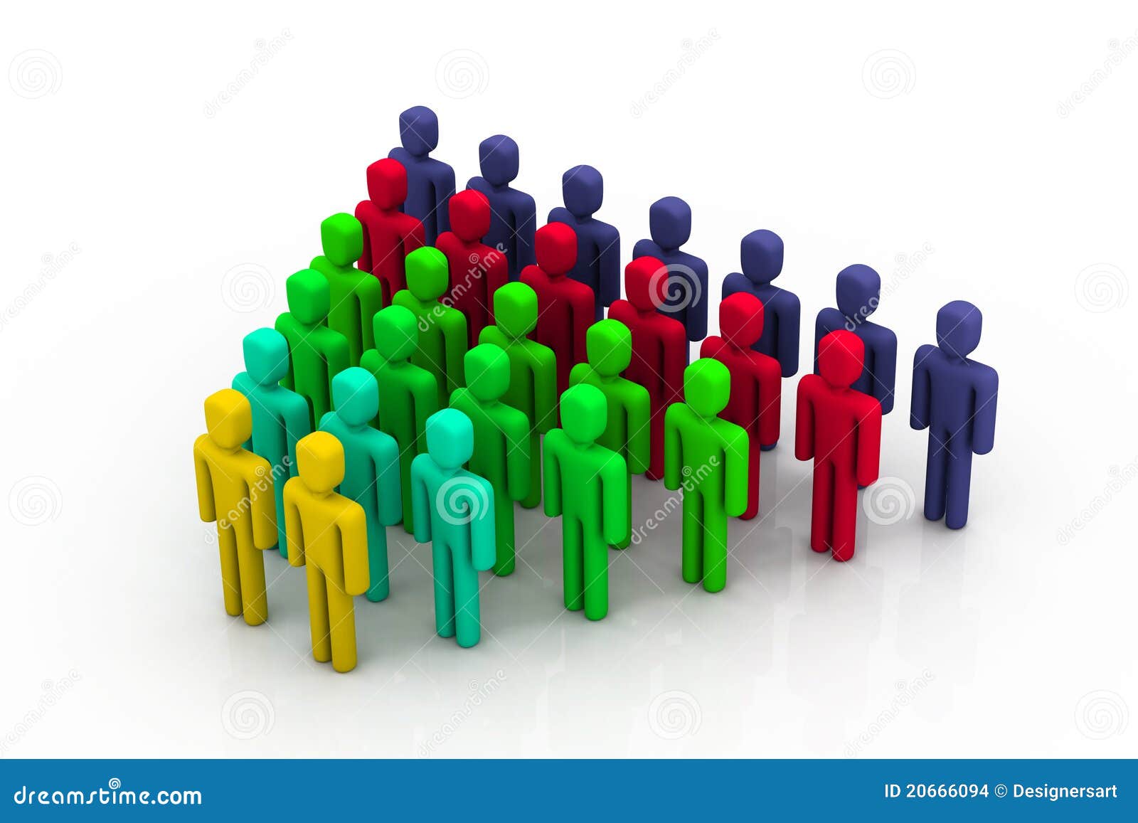 Stand Out from the Crowd stock illustration. Illustration of crowd ...
