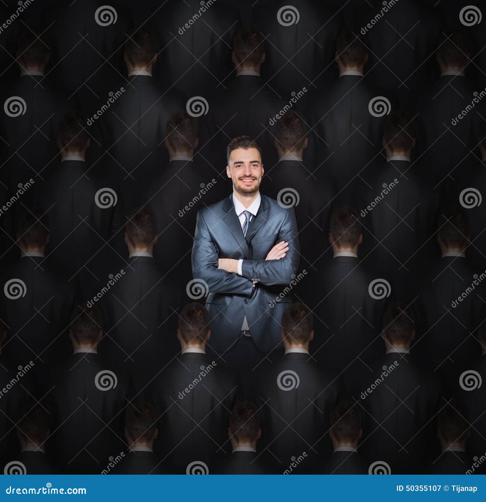 Stand Out In The Crowd Royalty-Free Stock Photography | CartoonDealer ...