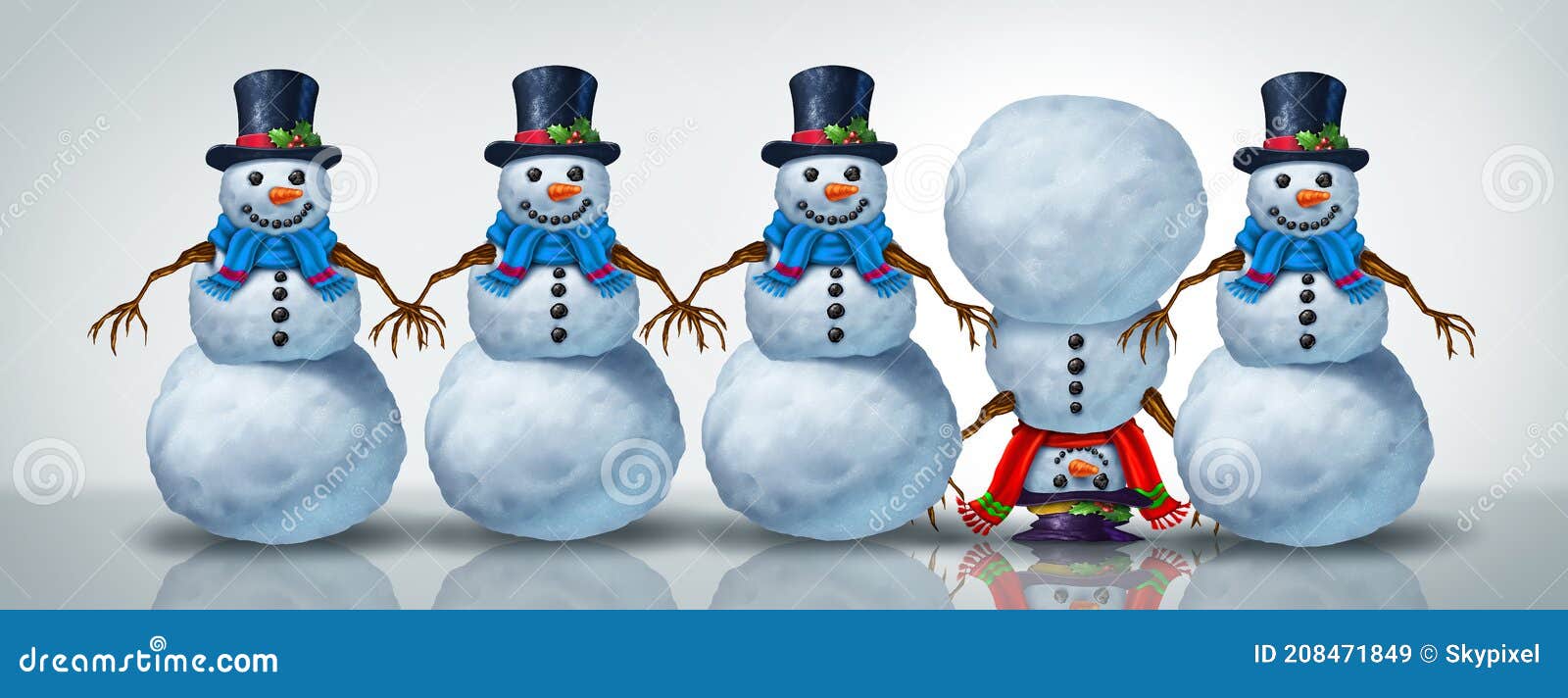 Group Of Snowmen Snowman Clip Art Royalty-Free Illustration ...