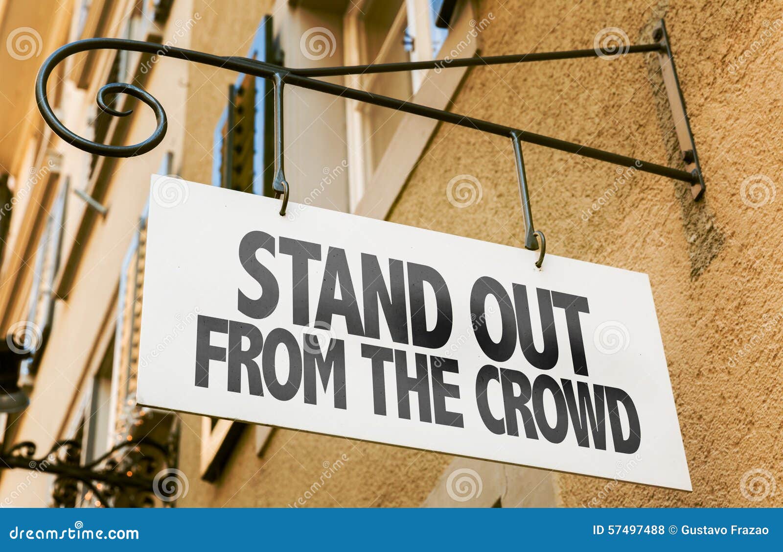 Stand Out from the Crowd Sign in a Conceptual Image Stock Photo - Image ...