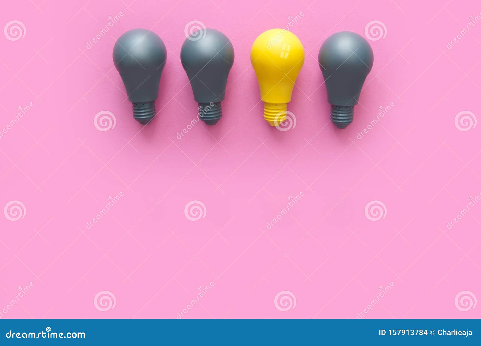 Stand out light bulb stock photo. Image of bulb, inspiration - 157913784