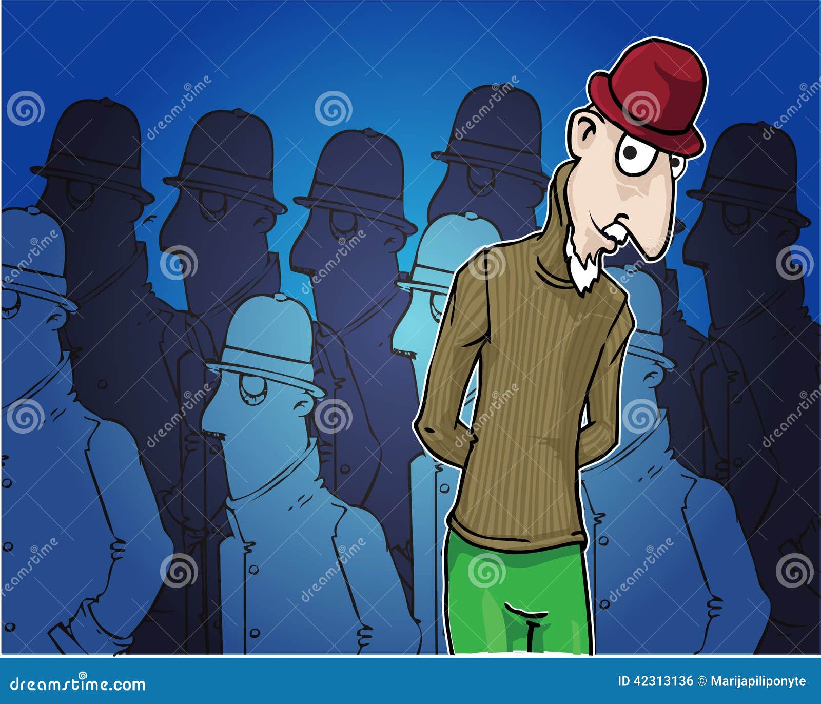 Stand out stock illustration. Illustration of challenge - 42313136
