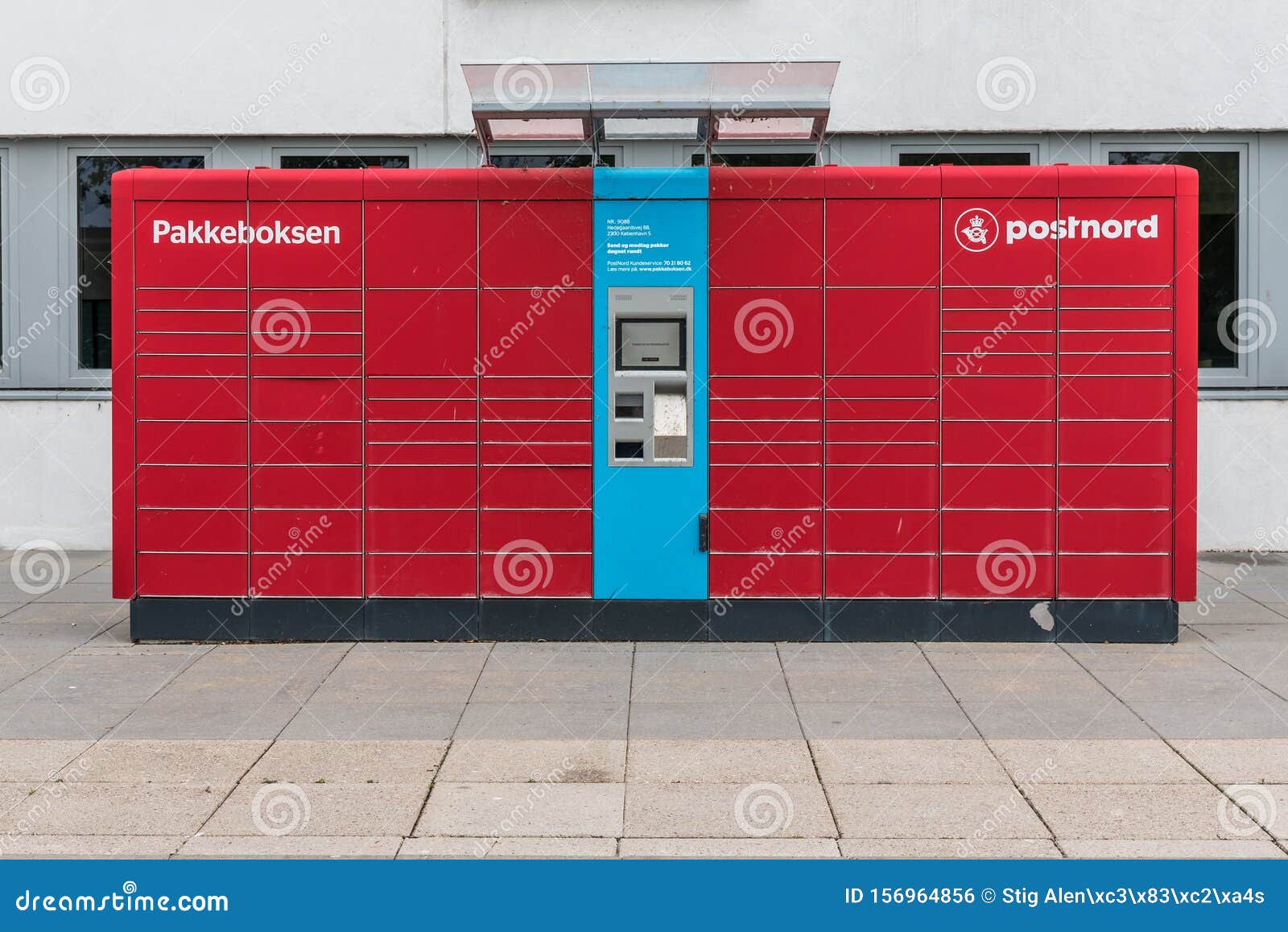 A Stand of Package Boxes by Post Nord Editorial Photo - Image of postal ...