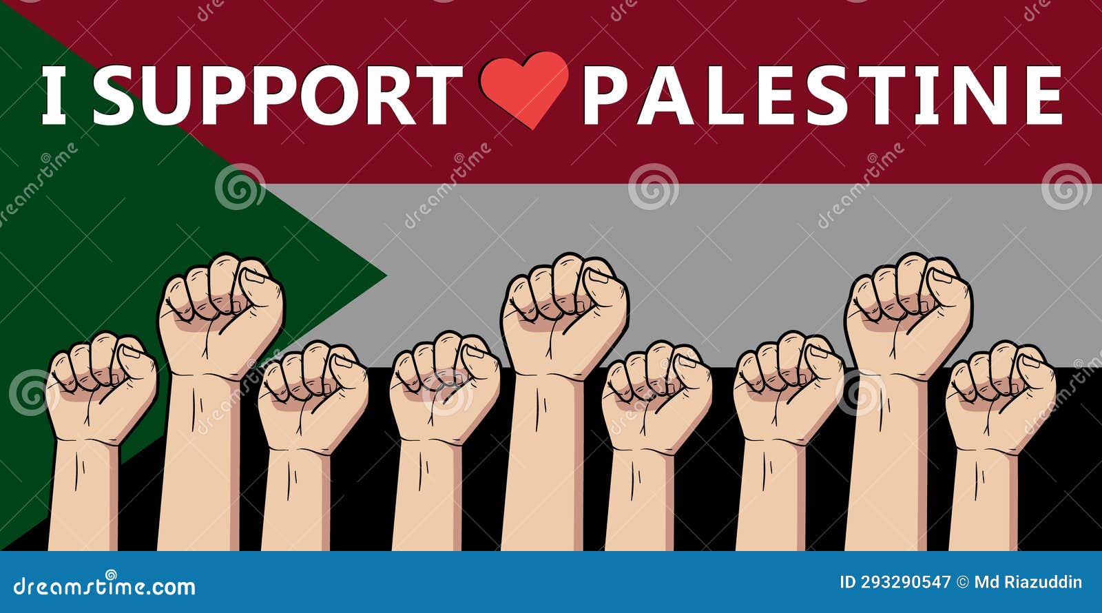 We Stand with Palestine - Palestine Flag Showing Support - I Support ...