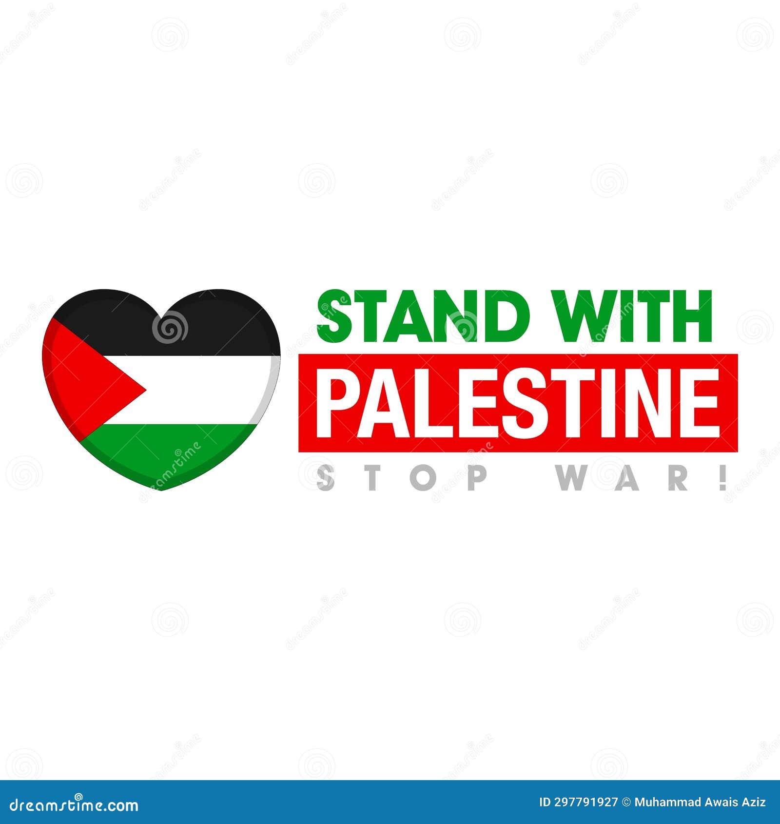 We Stand With Palestine Poster With Lettering And Watermelon Slice In ...