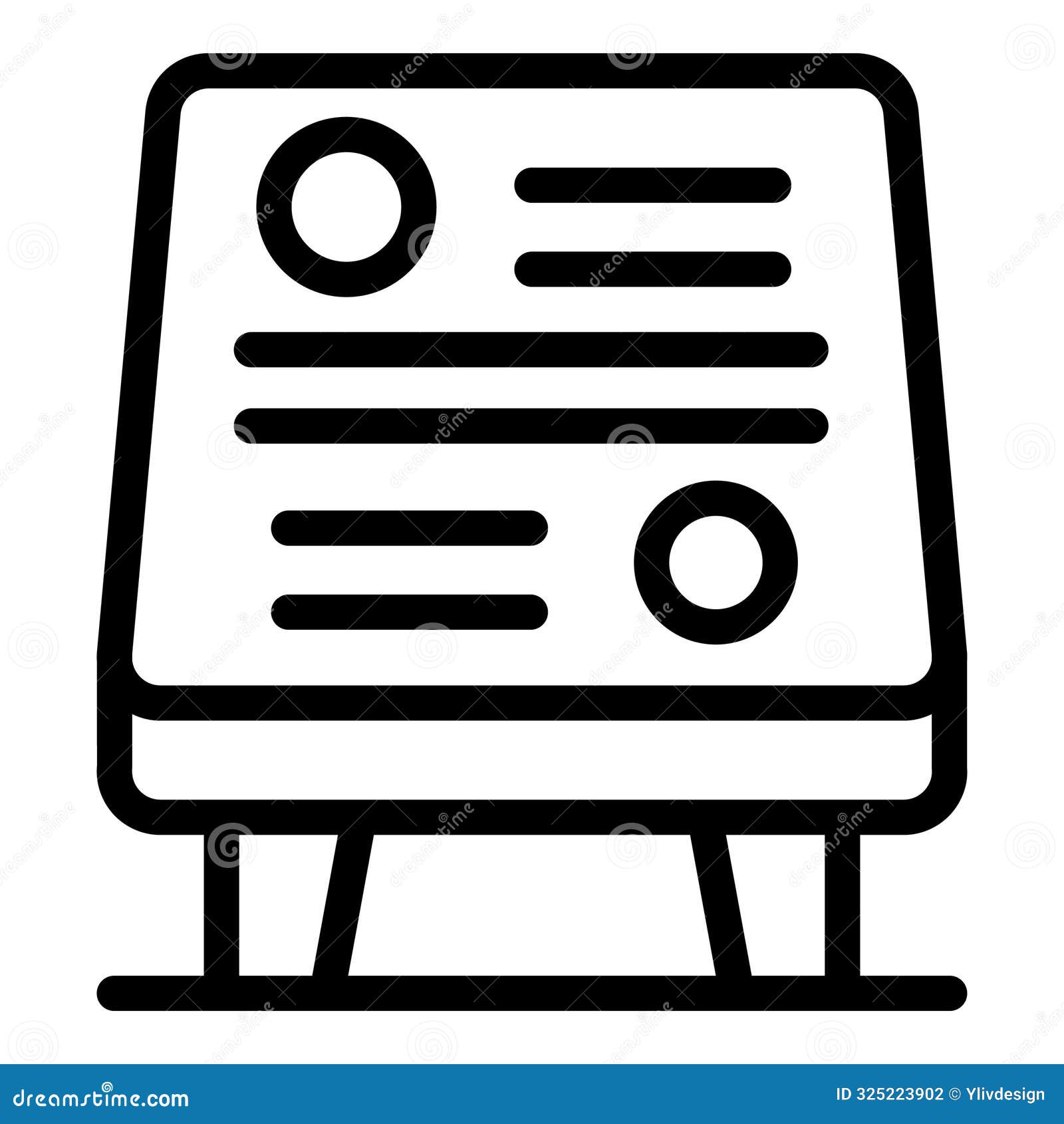 Stand With Charts And Parameters Vector Illustration | CartoonDealer ...