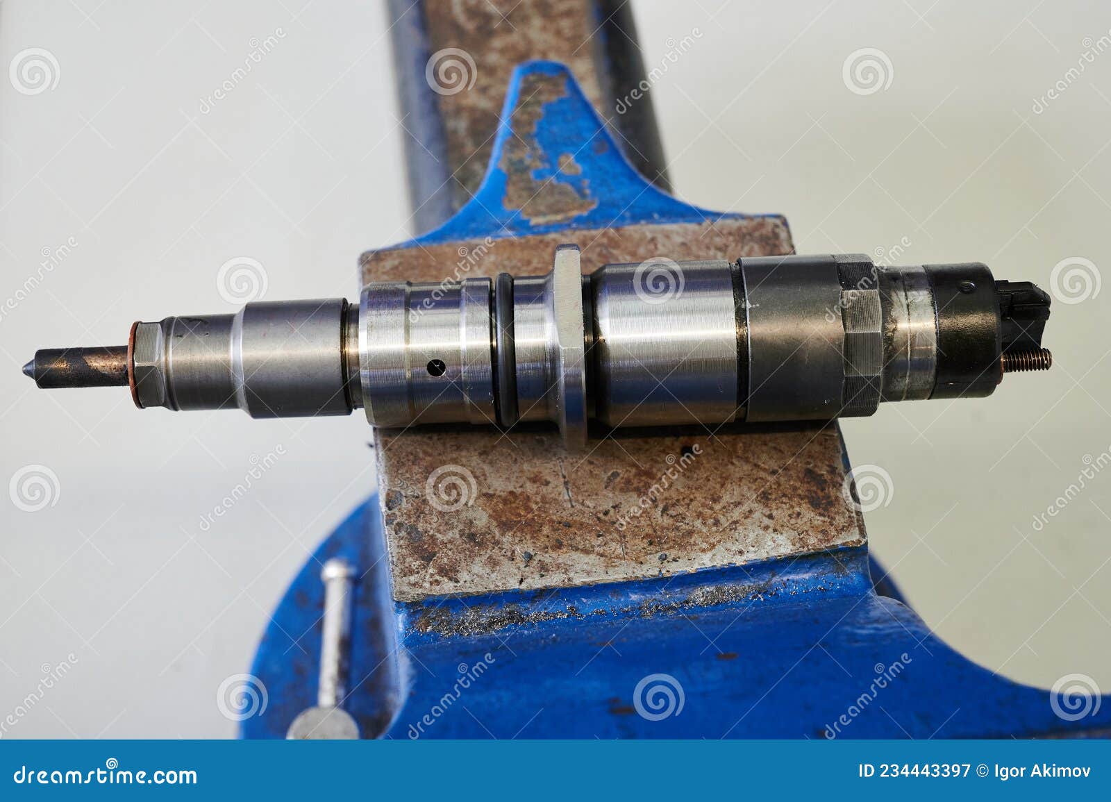 At the Stand, the Process of Checking the Operability and Wear, the ...