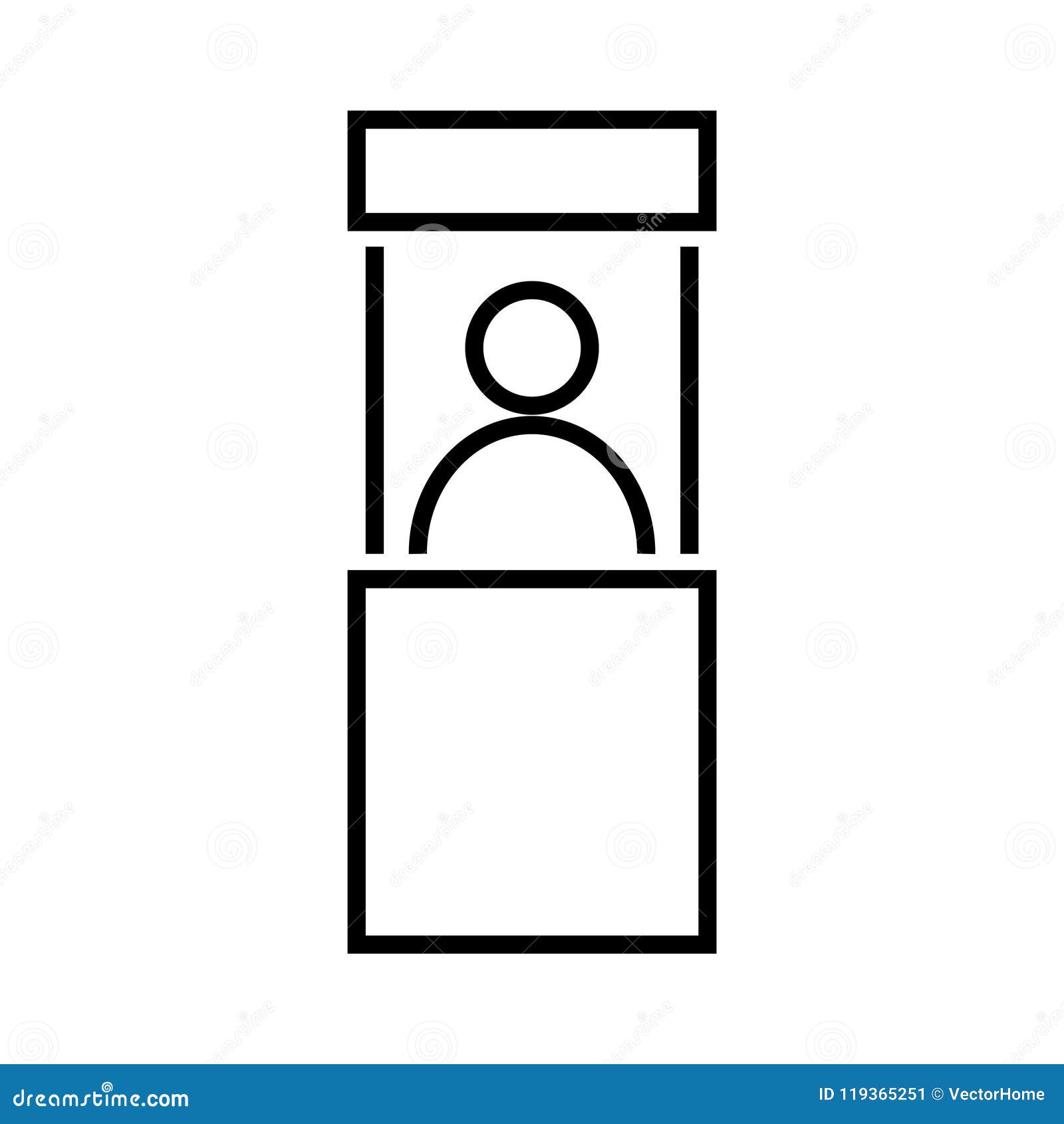 Stand Promo Icon, Vector Illustration Stock Vector - Illustration of ...