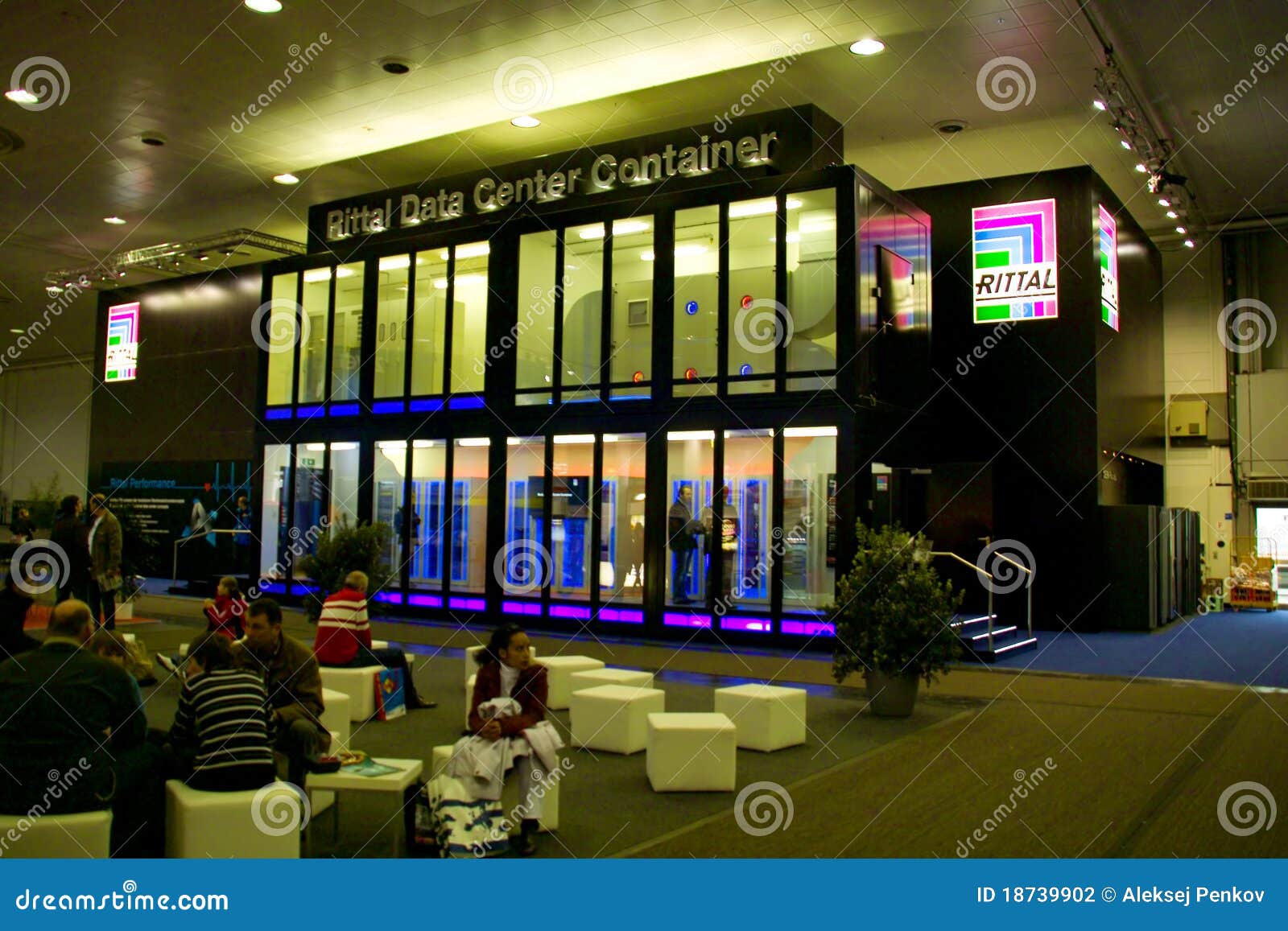 Stand of the Rittal in CEBIT Computer Expo Editorial Photography ...