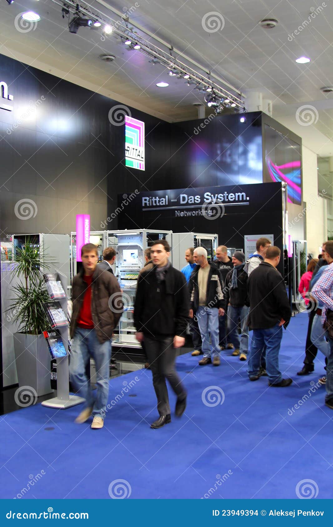 Stand of the Rittal in CEBIT Computer Expo Editorial Stock Image ...