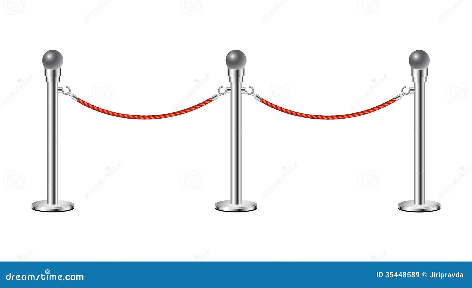 Stand Rope Barriers Royalty Free Stock Images - Image: 35448589