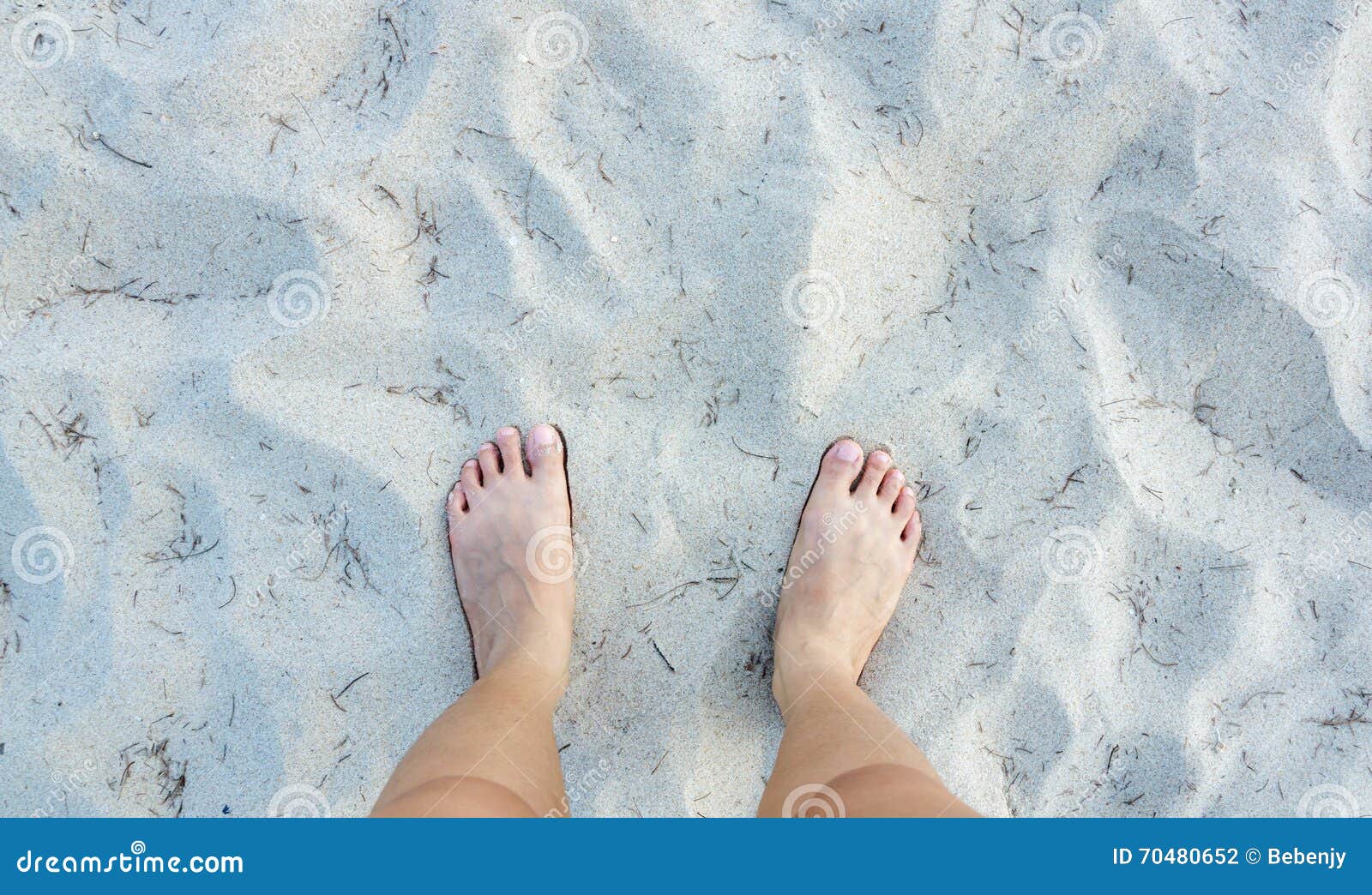 Stand on sand stock photo. Image of sand, barefoot, ocean - 70480652