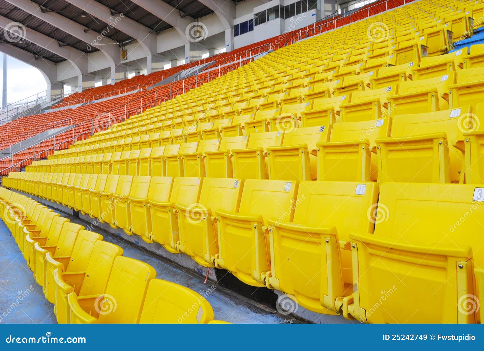 Stand in stadium stock image. Image of color, competition - 25242749