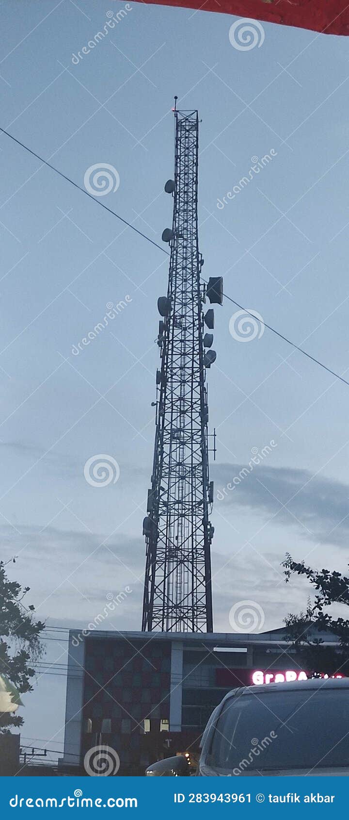 Stand still Tall tower stock image. Image of provider - 283943961