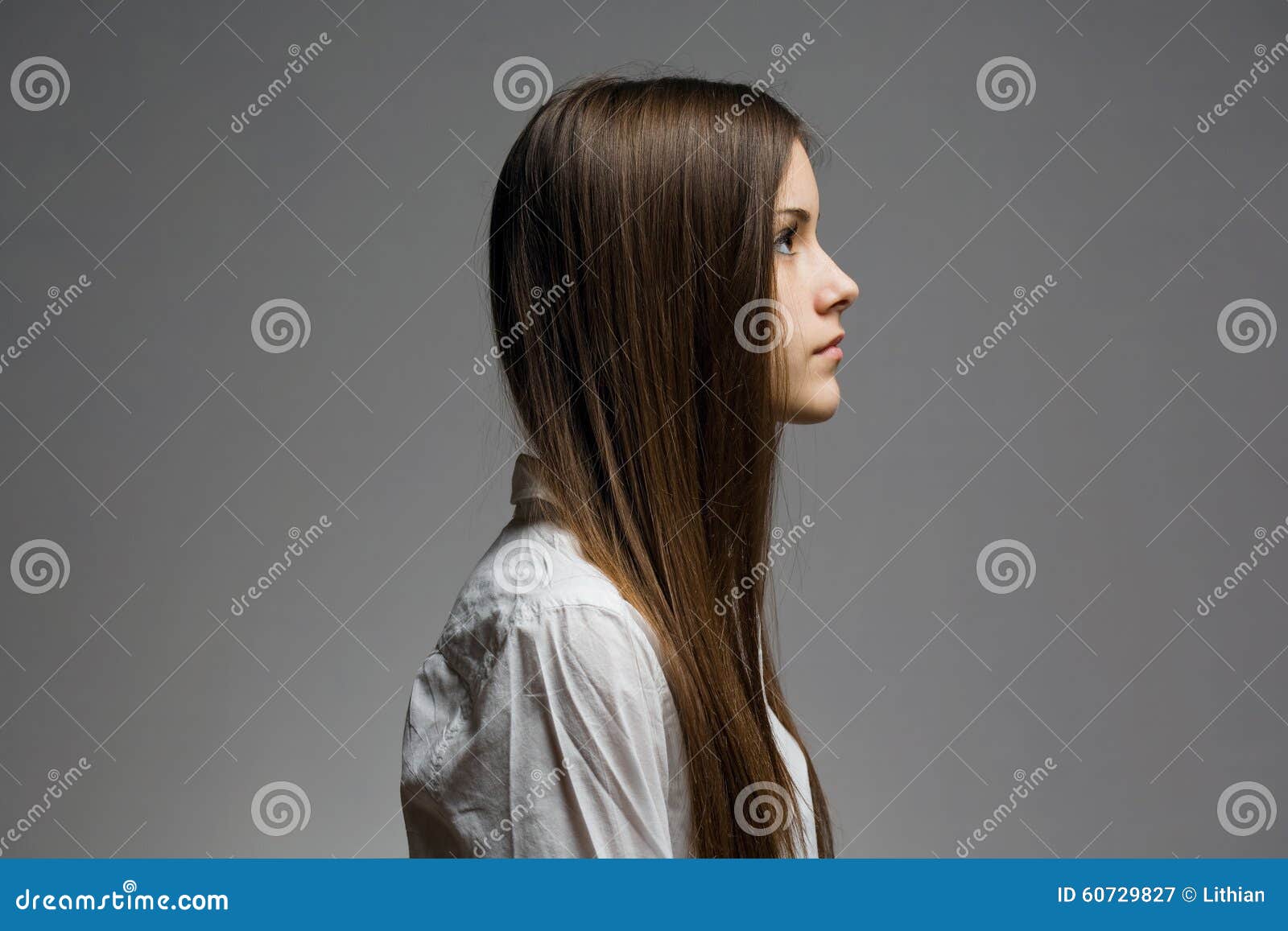 Stand straight. stock image. Image of female, clean, profile - 60729827
