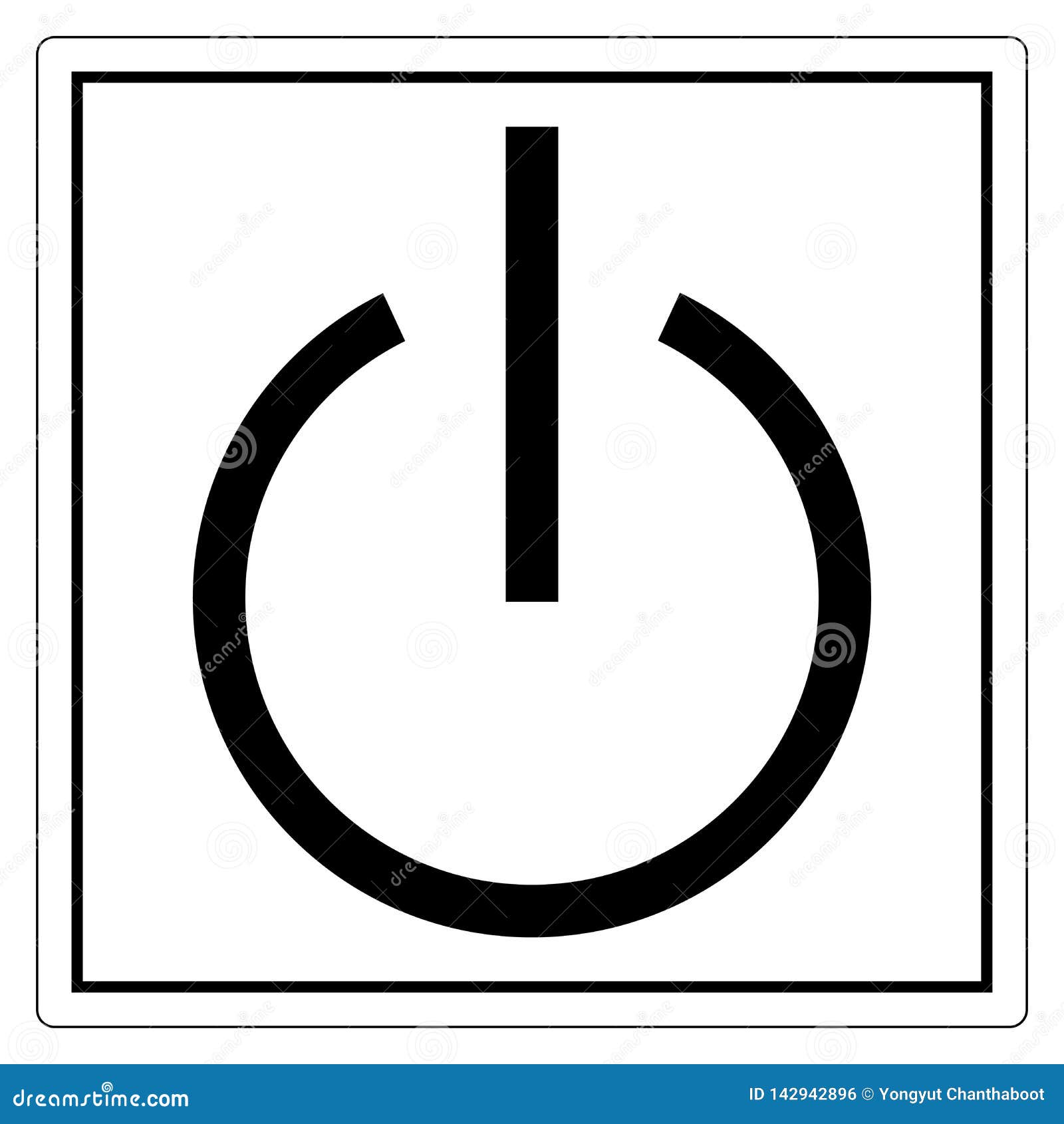 Stand-by Symbol Sign, Vector Illustration, Isolate on White Background ...