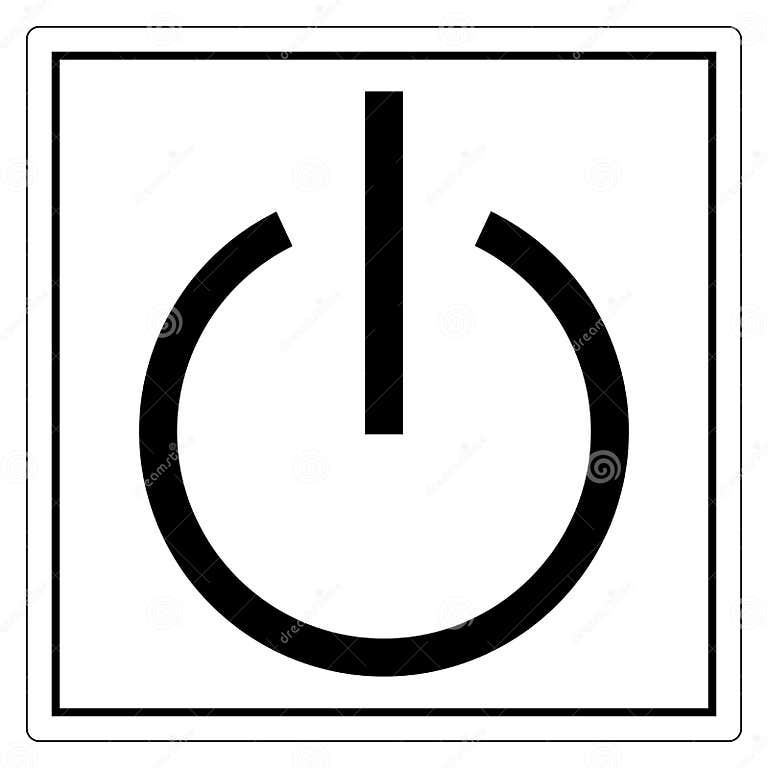 Stand-by Symbol Sign, Vector Illustration, Isolate on White Background ...