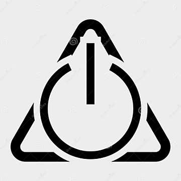 Stand-by Symbol Sign, Vector Illustration, Isolate on White Background ...